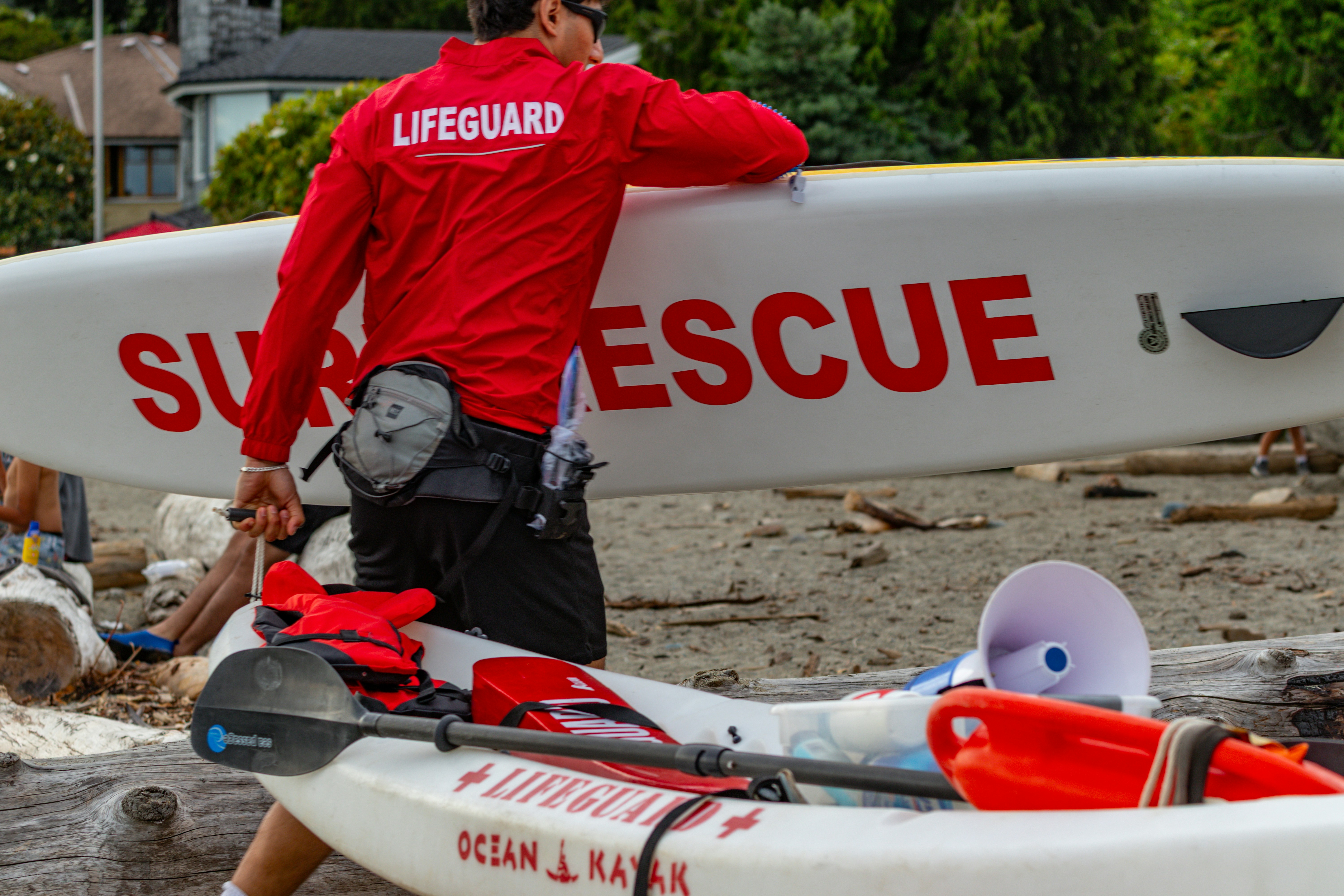 Lifeguard on the Beach: Ready for the Next Rescue