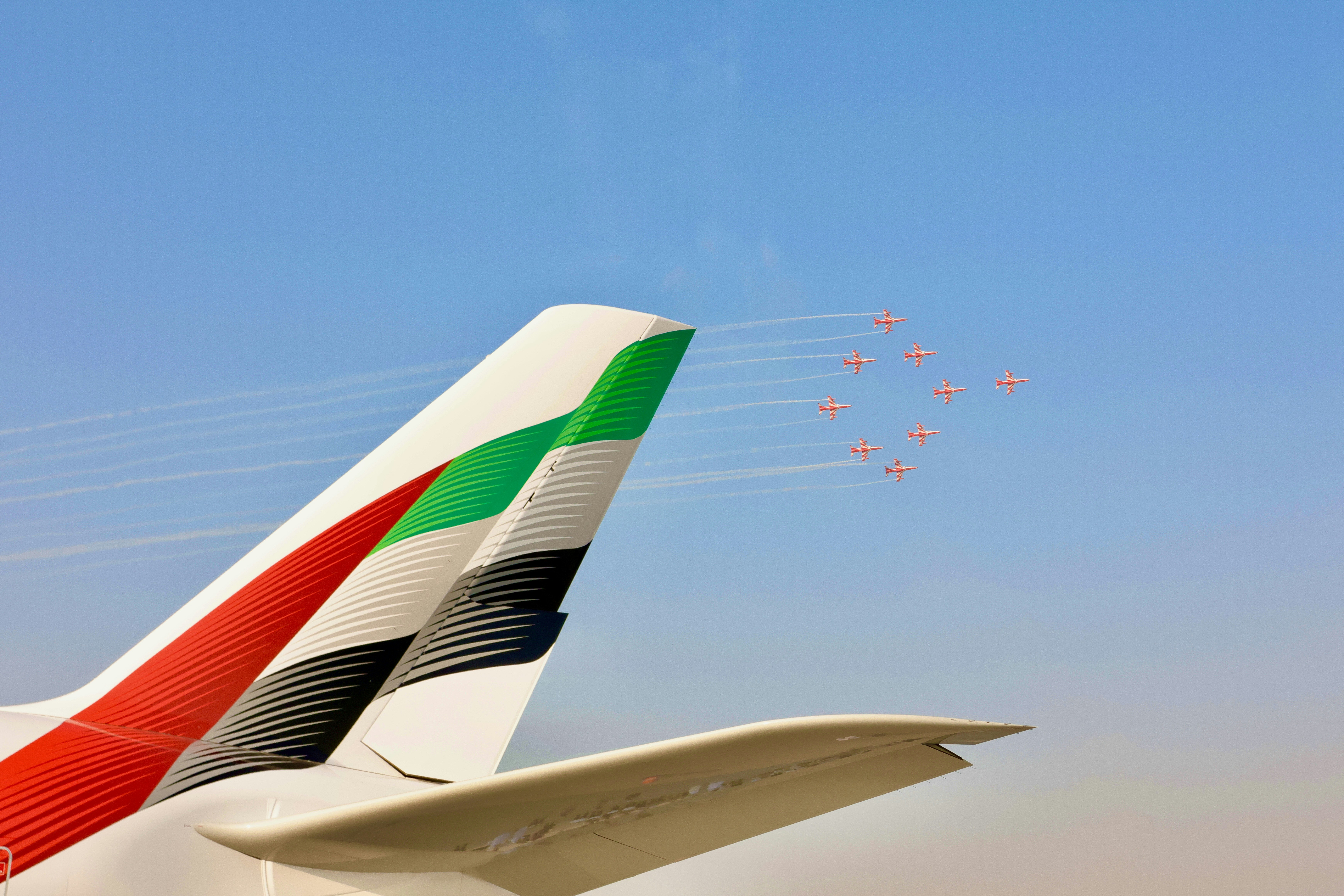 Tailed Regatta: An Italian Air Display Framed by the Winglet