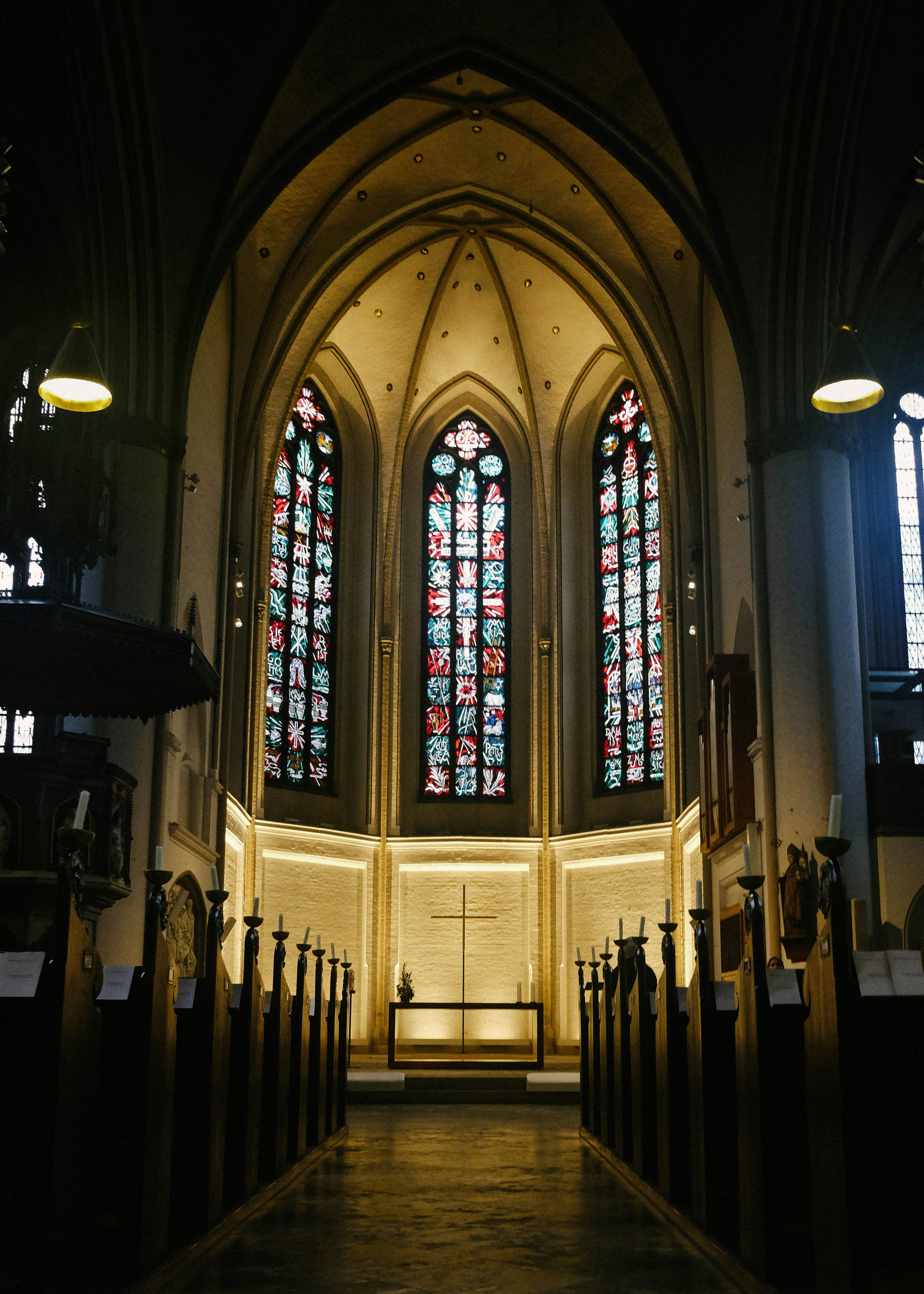 Stained Glass Cathedral: A Quiet Aisle Toward Sacred Light