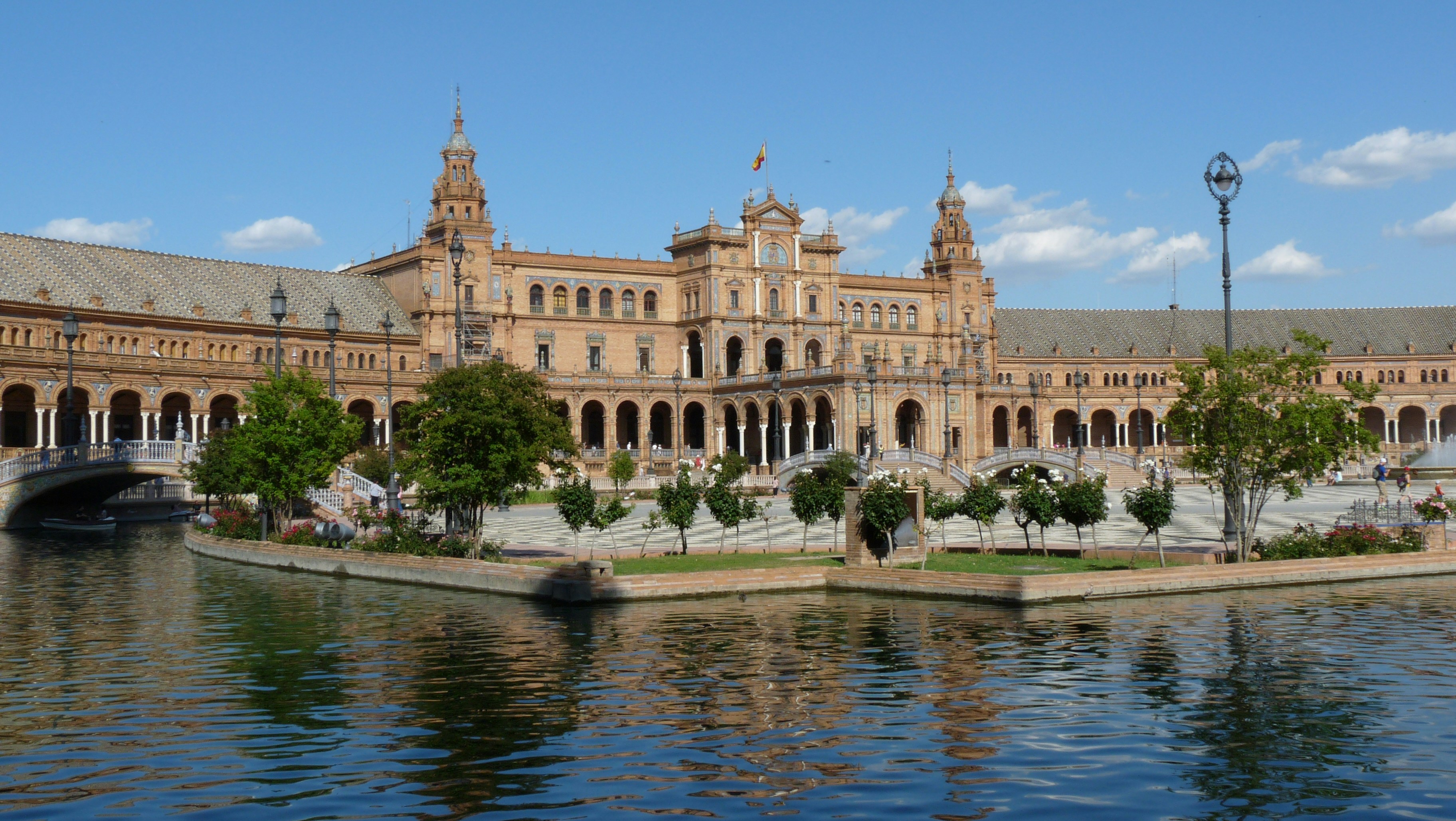 Azure Reflections at the Seville Plaza