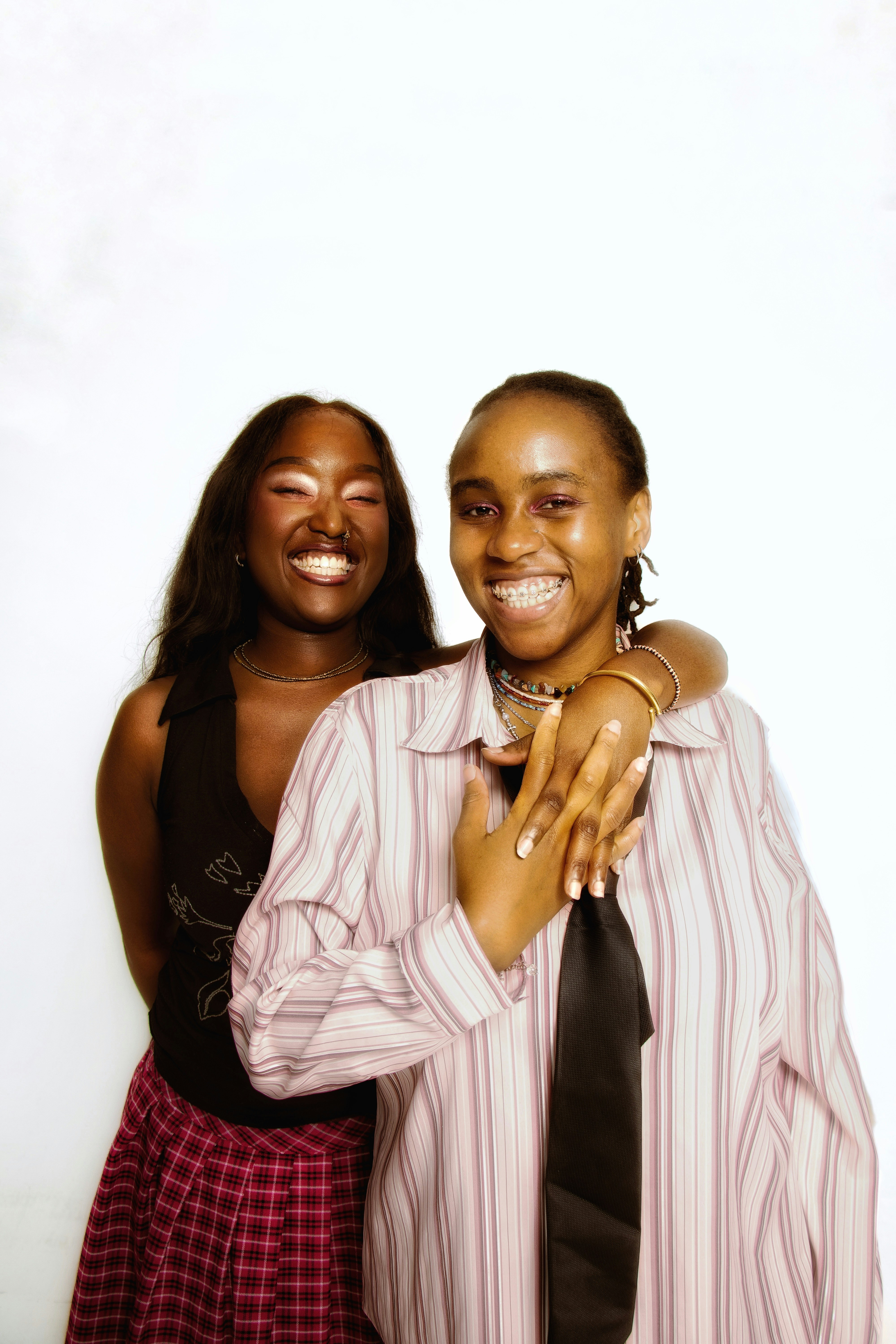 Joyful Duo: Close‑Up of Shared Laughter