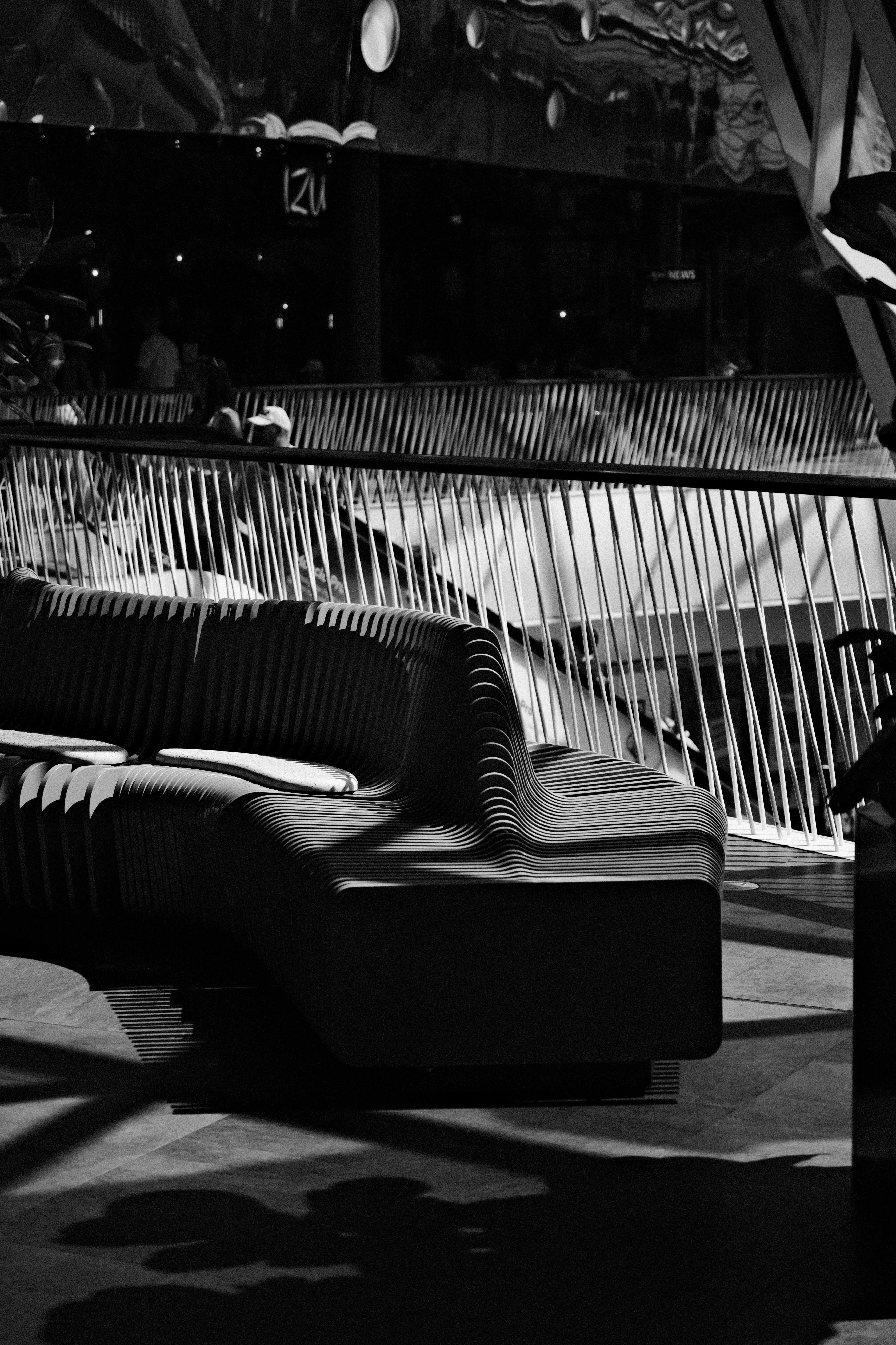 Monolithic Seating Waves in an Illuminated Atrium