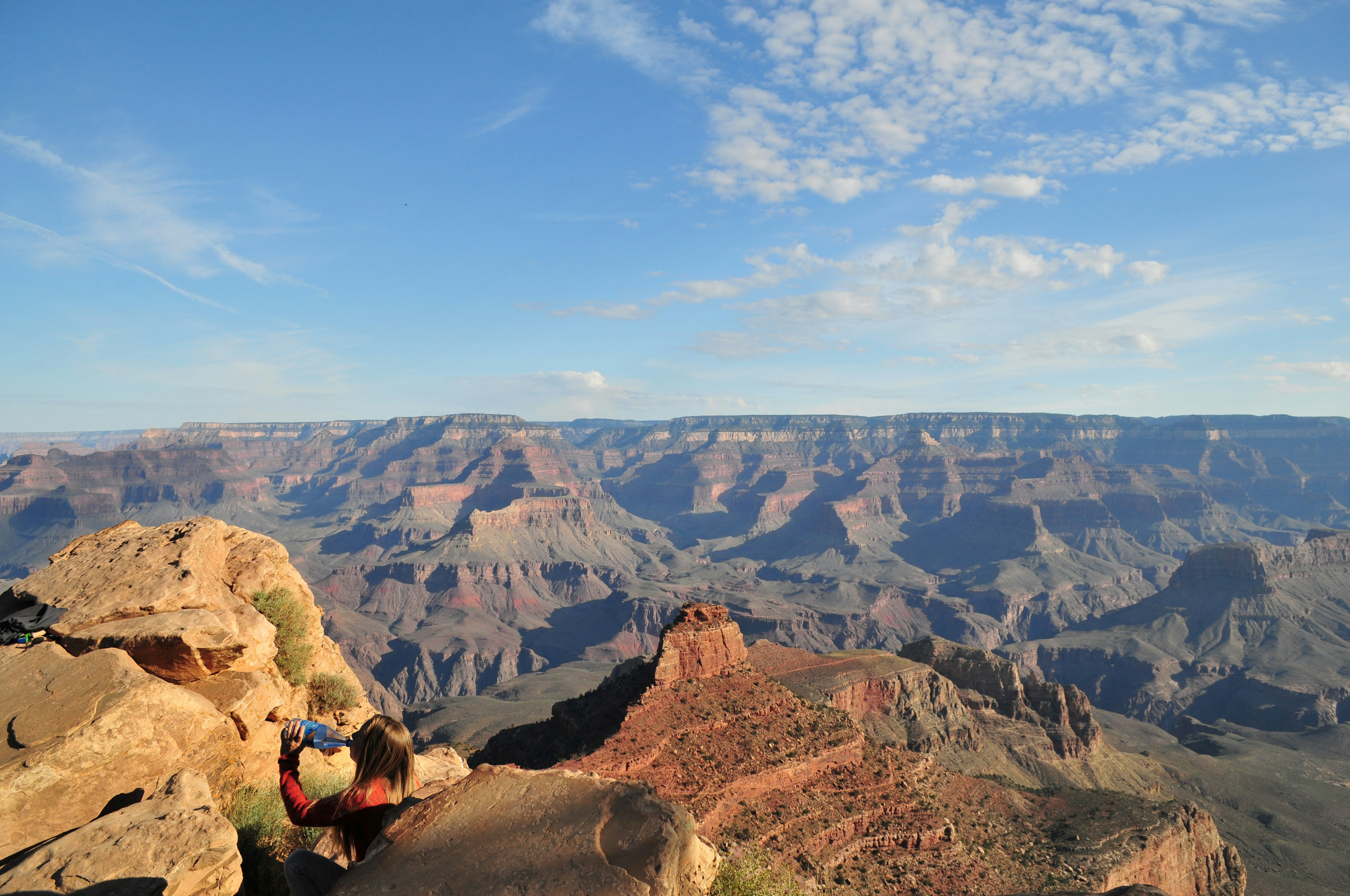 Edge of the Canyon: A Hiker Peers Over the Grand Vista