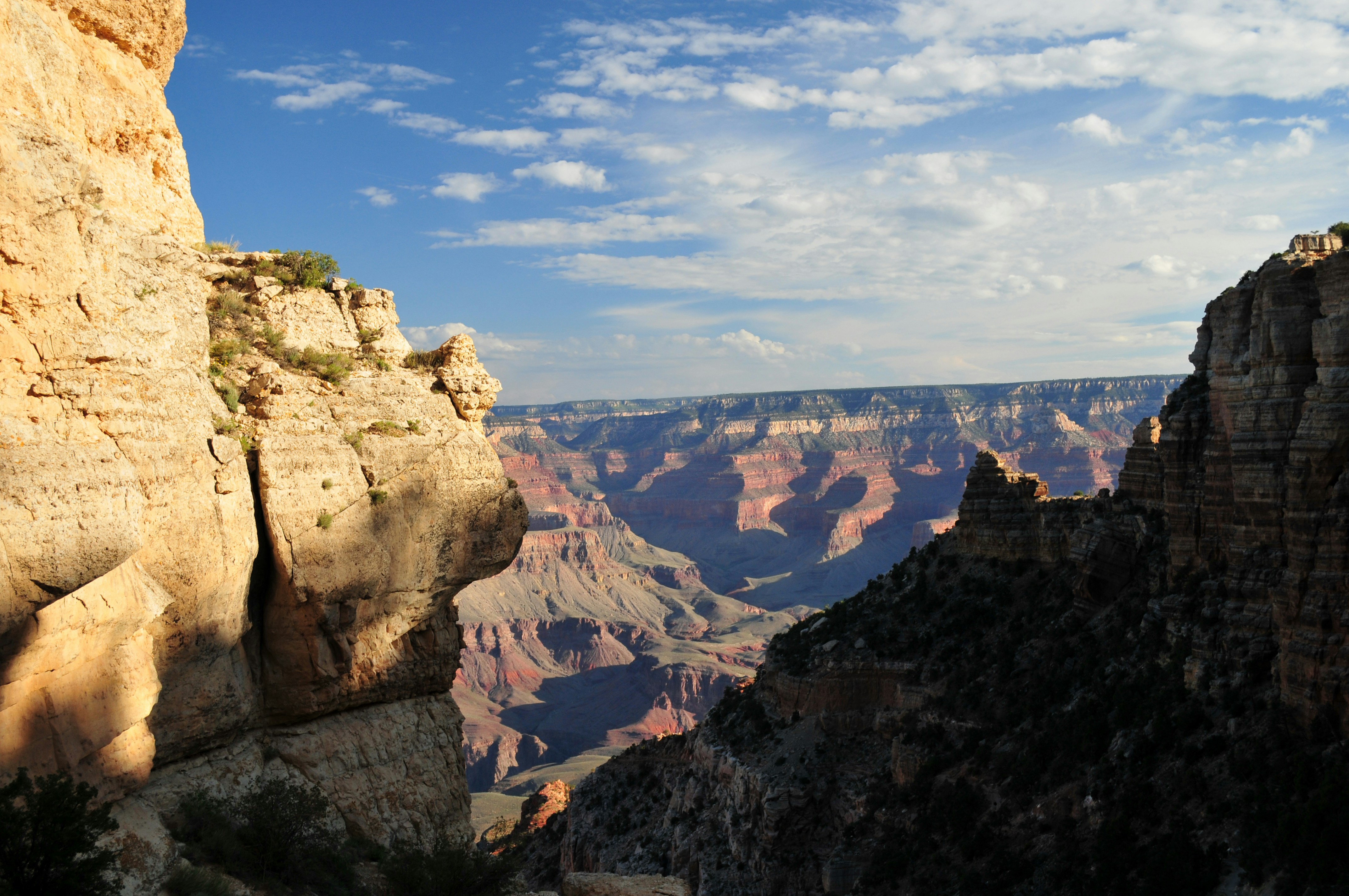 Cliffside Dawn: Canyon Shadows Confront the Light