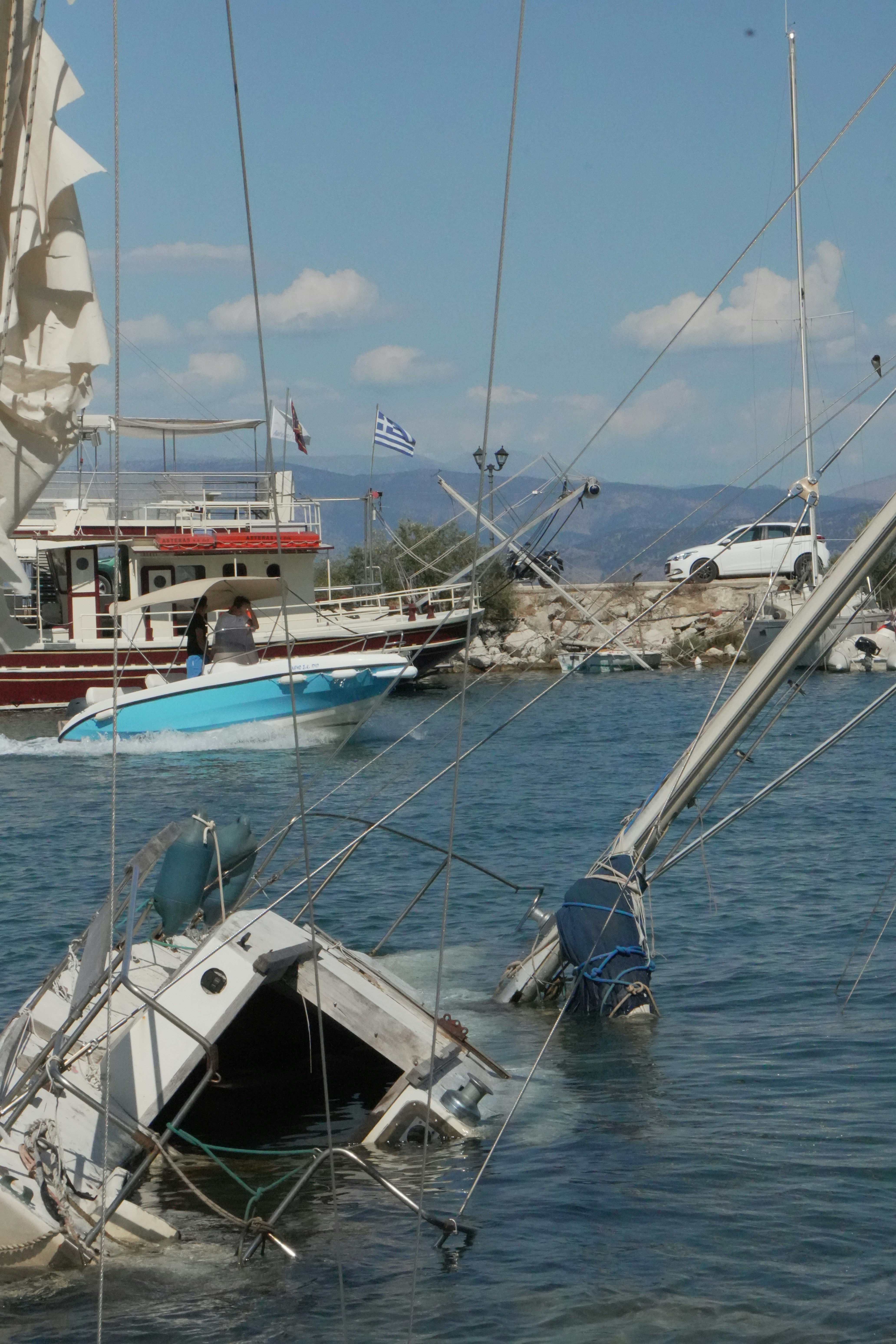 Tangled Masts and Slumbering Waves in a Harbor