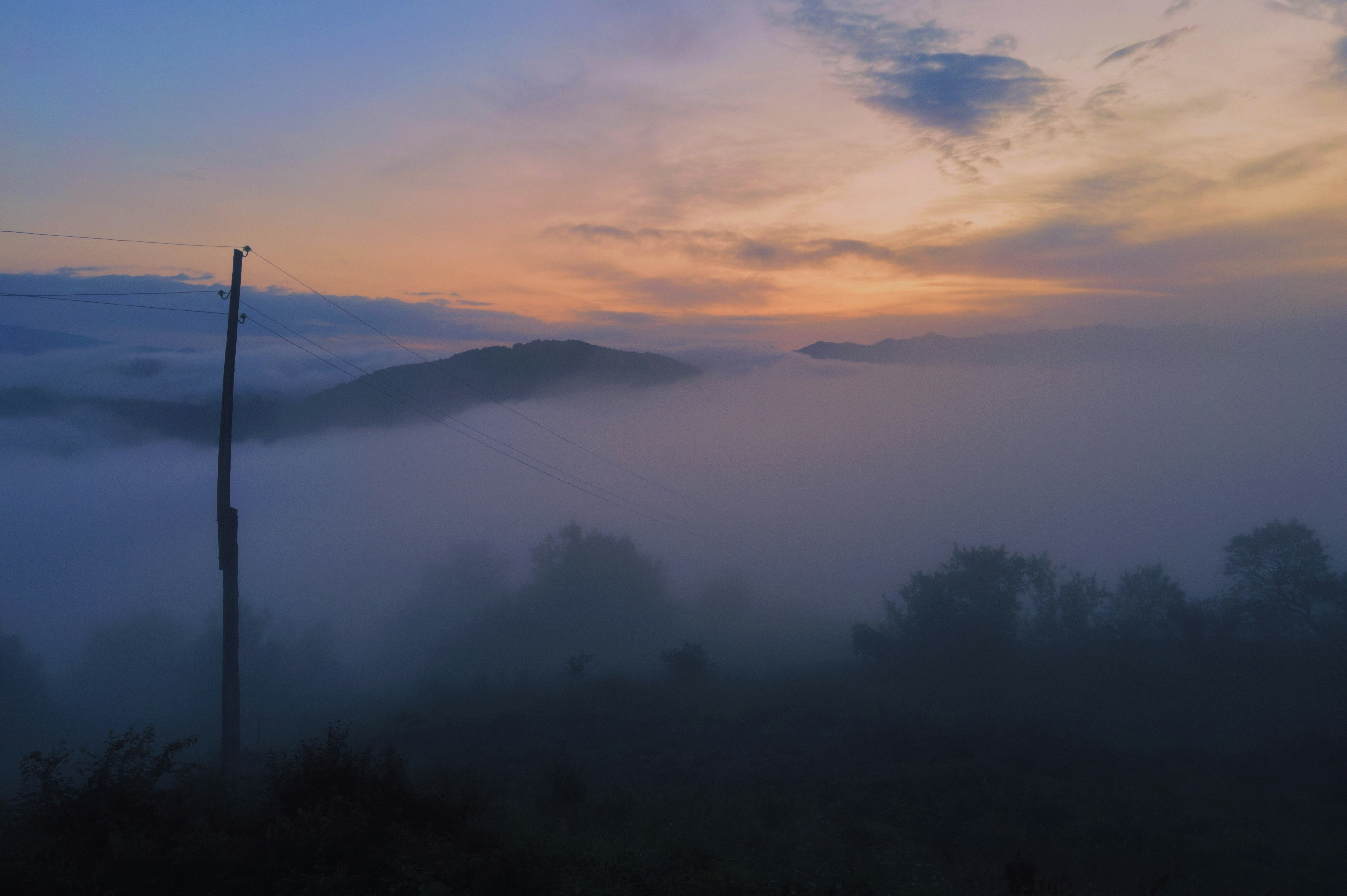 Mist Over the Ridge at Dawn