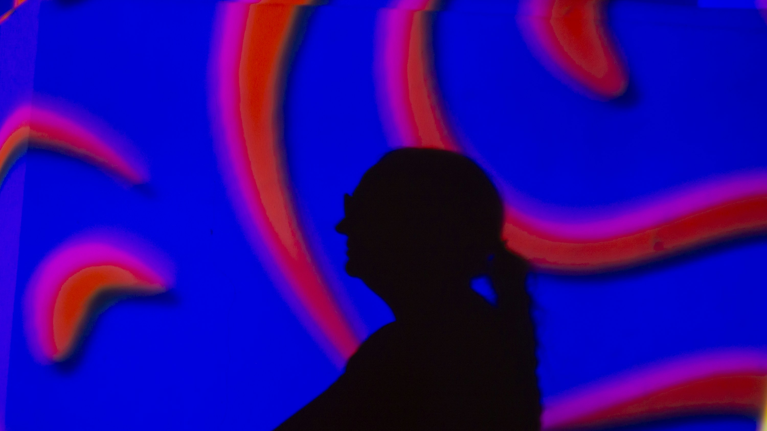 Neon Silhouette: A Bold Pop of Color and Form