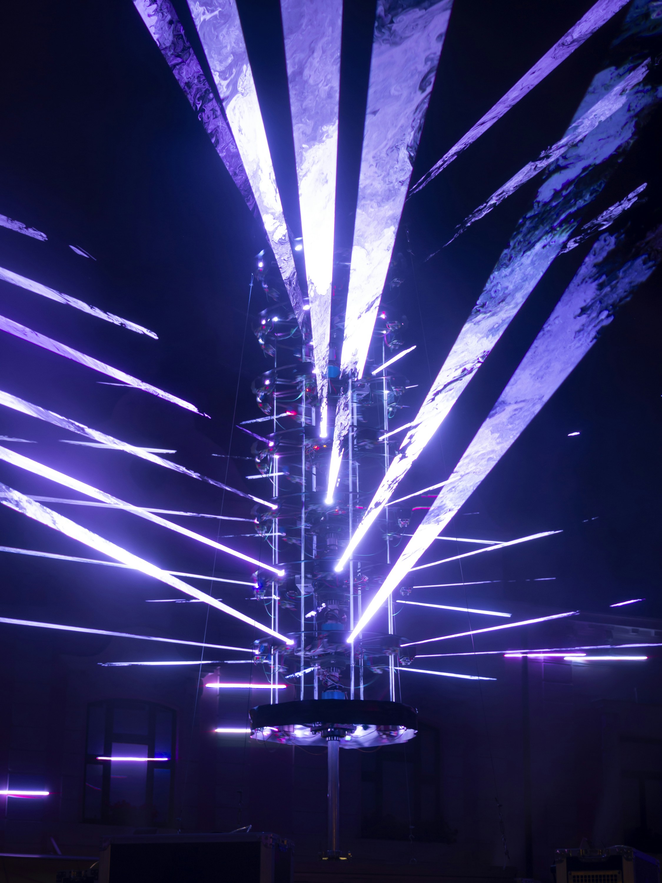 Neon Spiral: A Clockwork Tower of Light