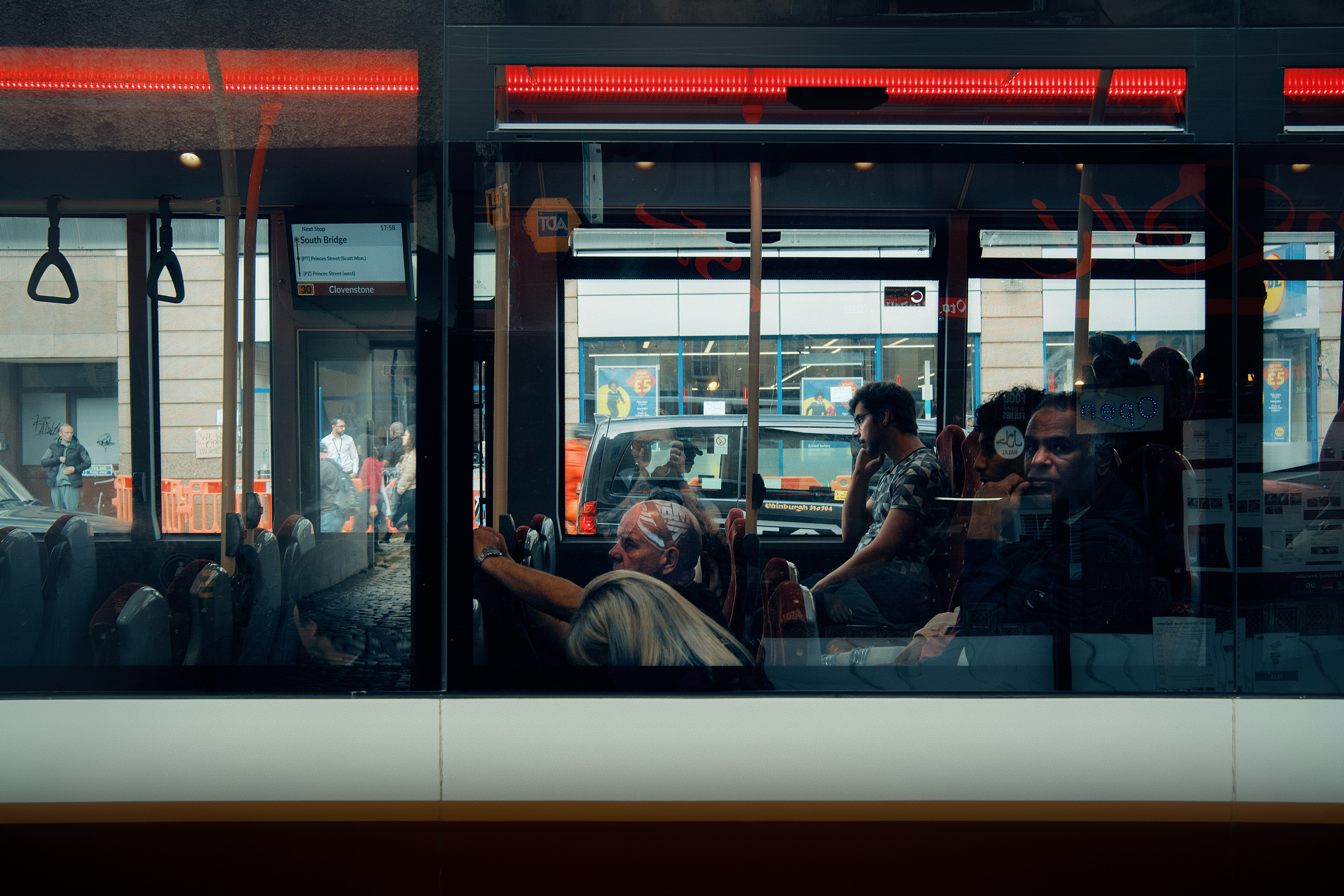 Subway Window Reflections: A Quiet Moment Amid City Transit