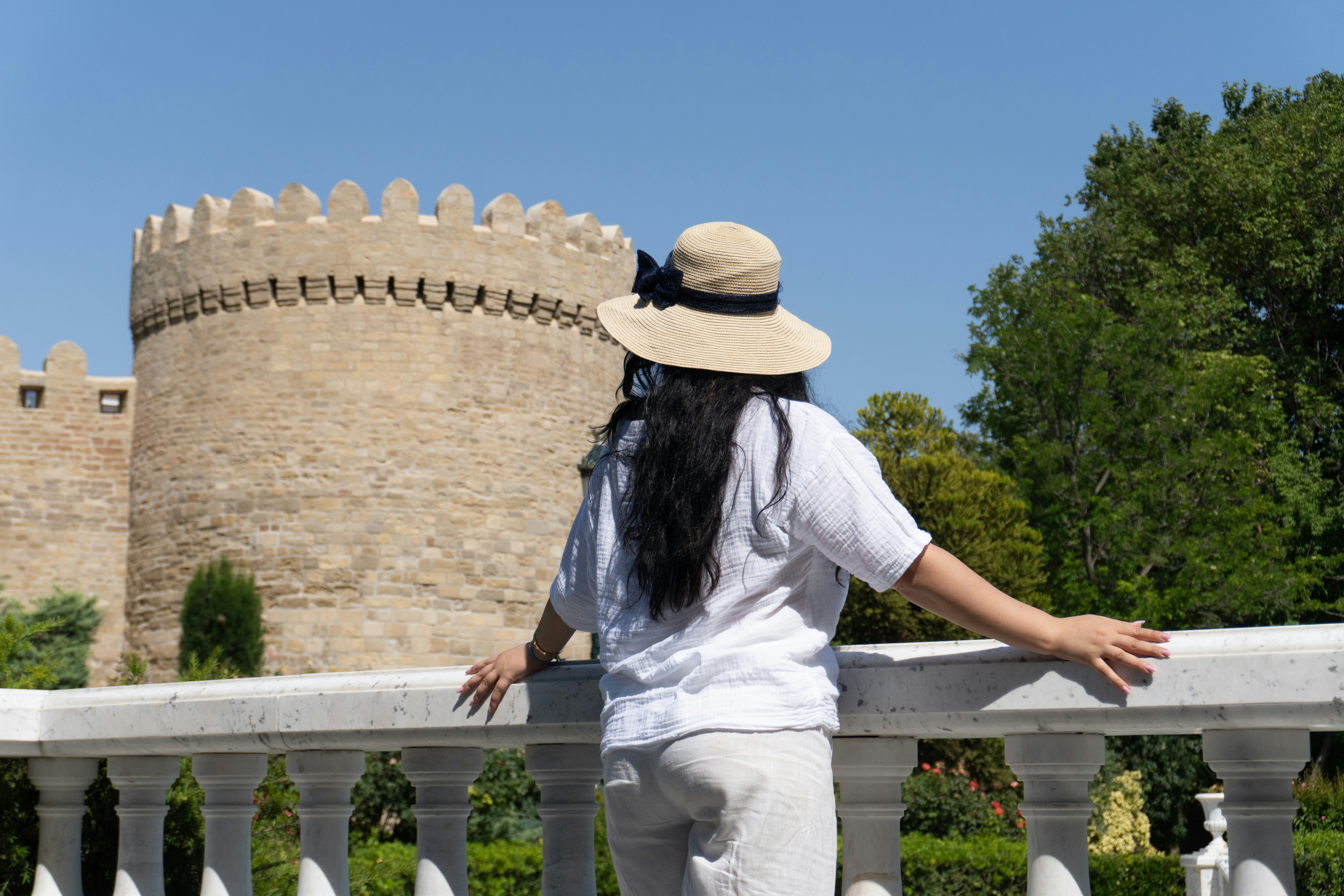 Sunlit Explorer at the Castle Terrace