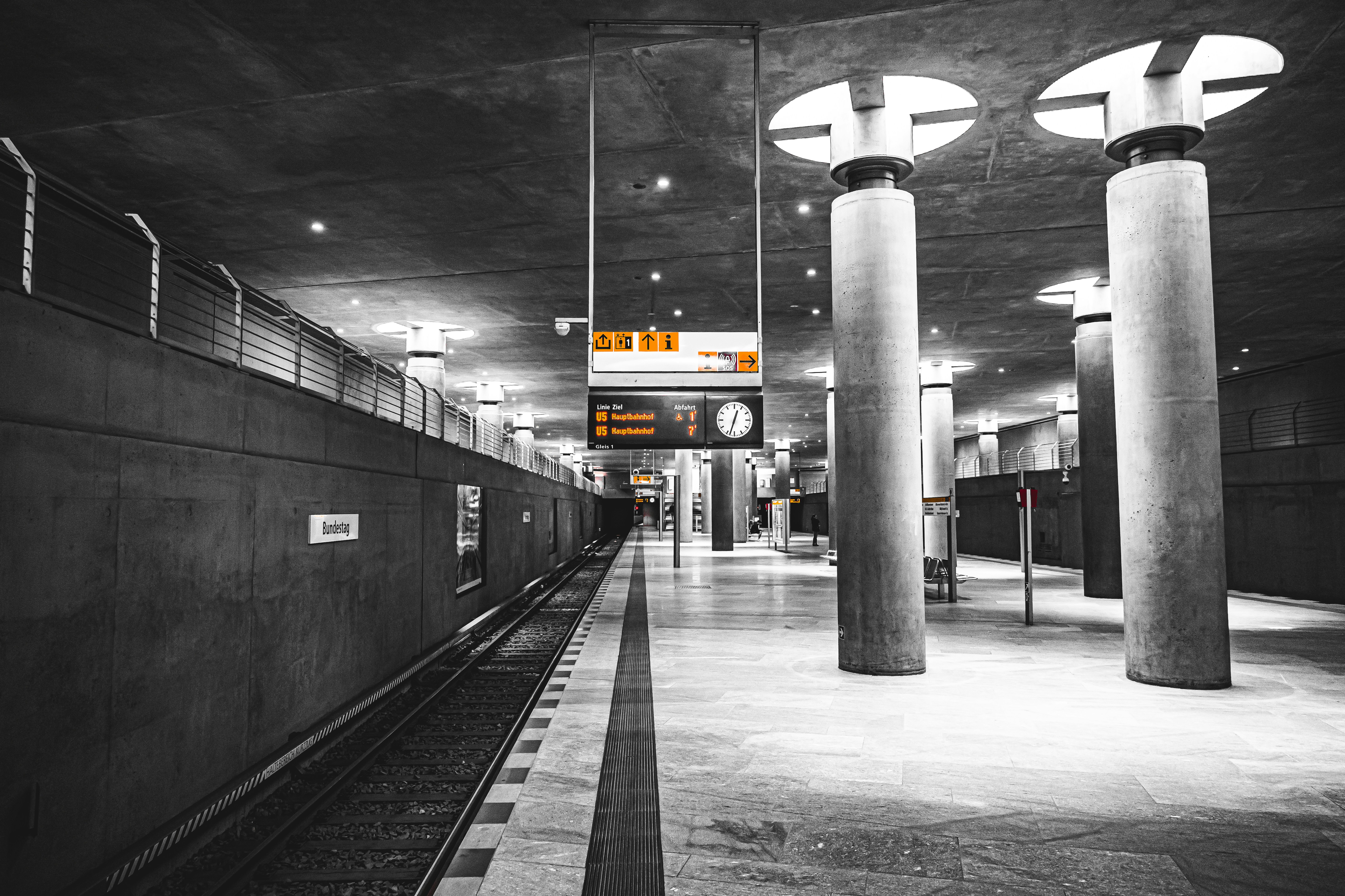 Echoes of the Underground: Concrete Columns and Silent Tracks