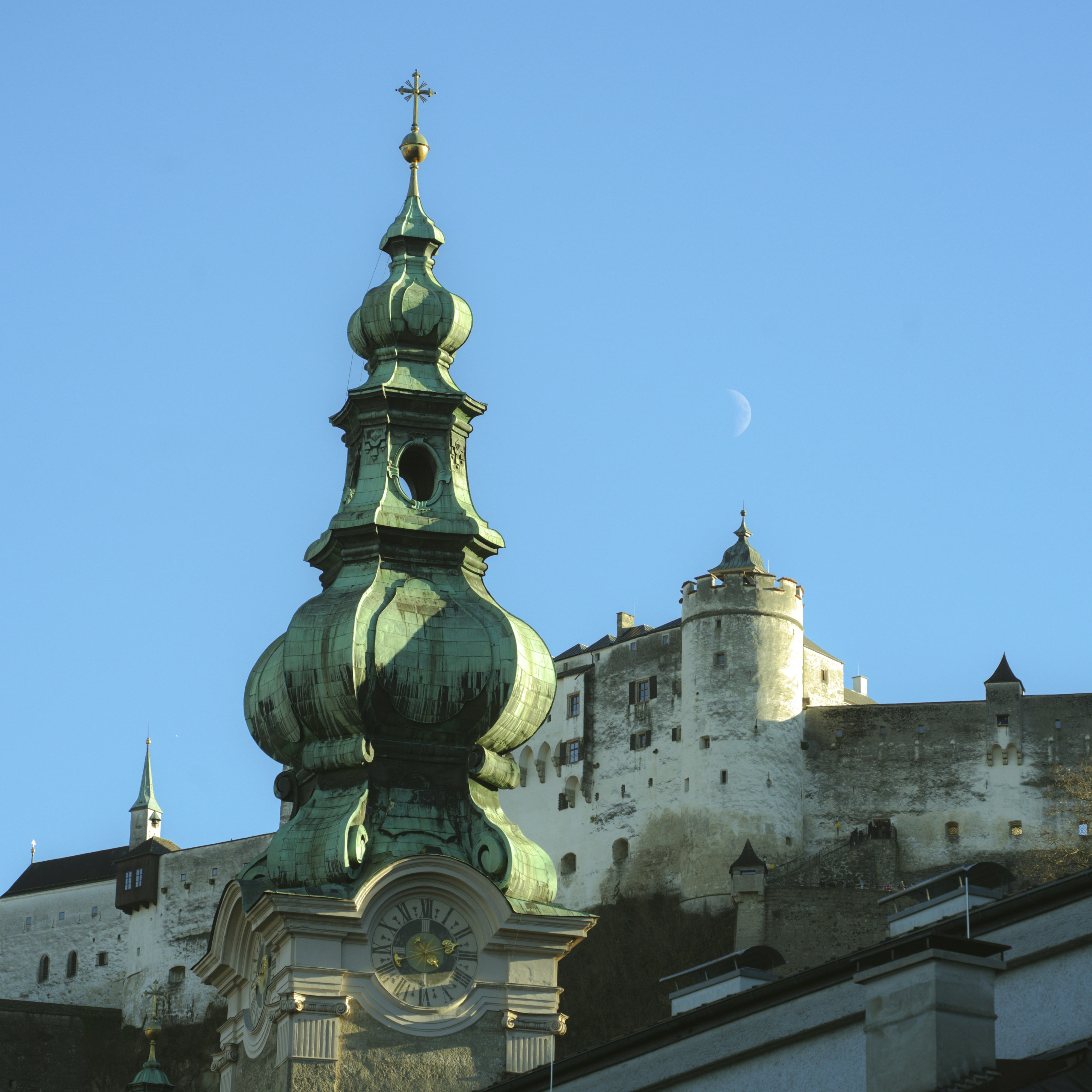 Verdigris Dome Against a Blue Sky