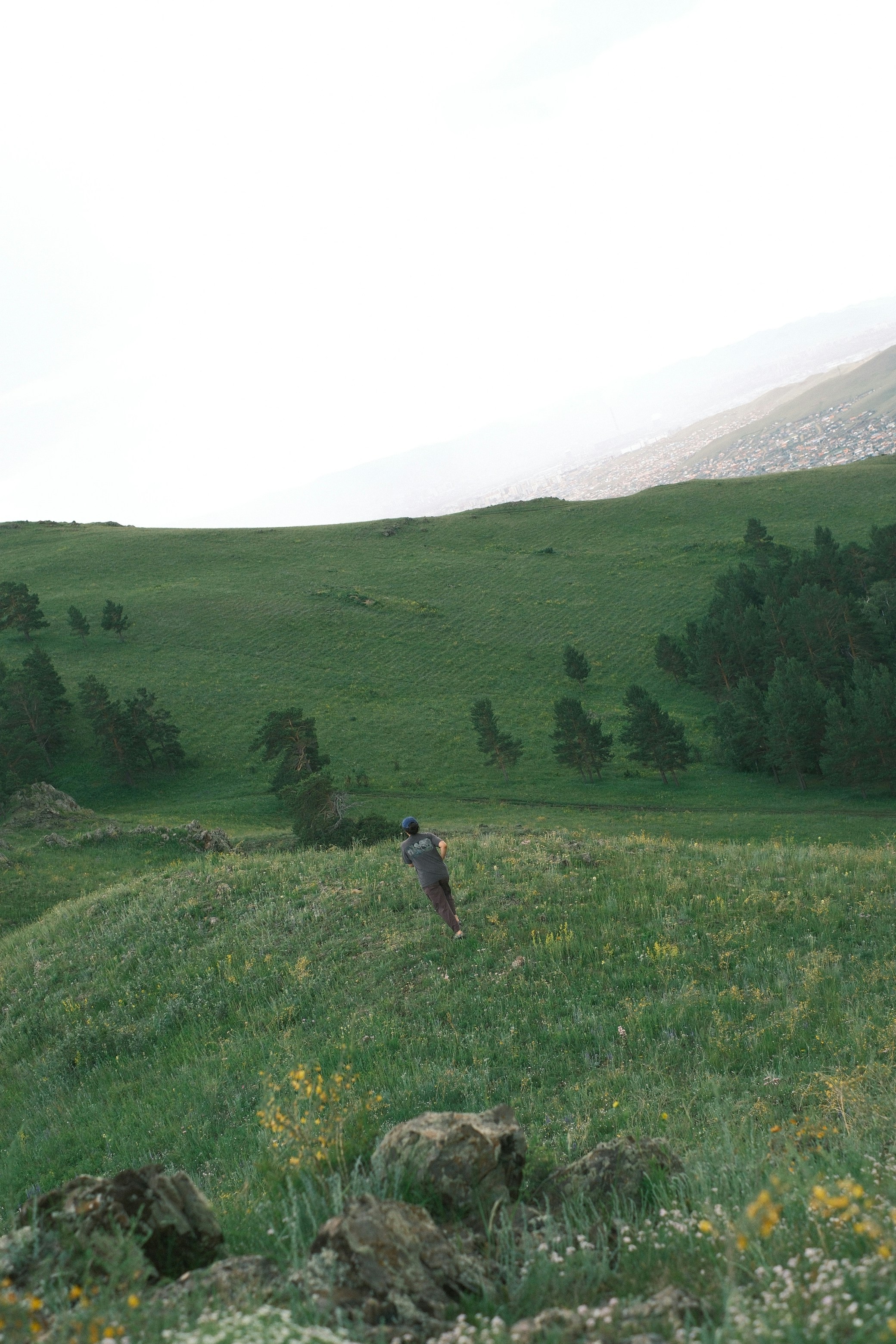 Runner on the Green Ridge