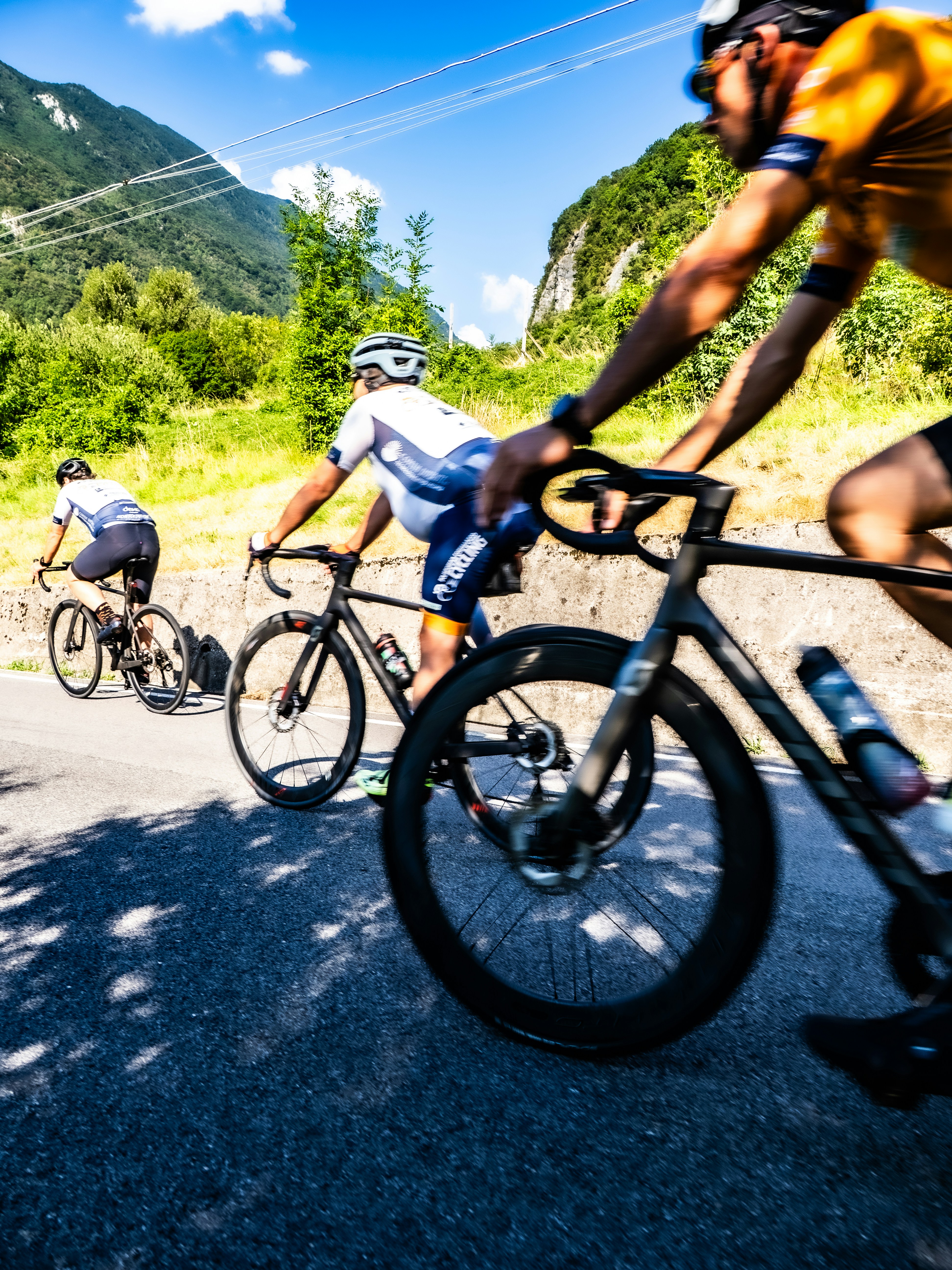 Team in Motion: Close-Knit Cadence on a Mountain Ascent