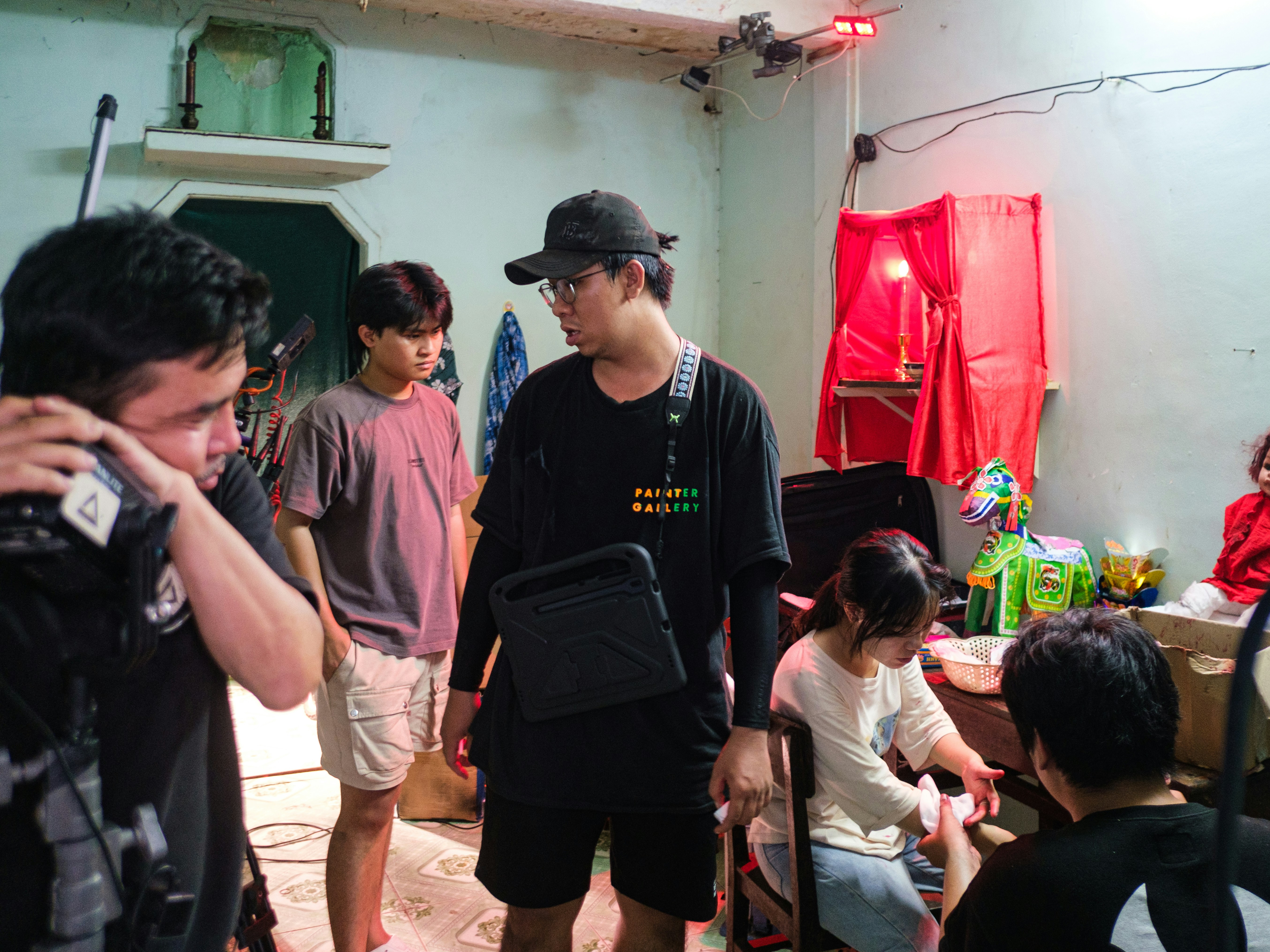 Behind the Curtain: Crew in a Cozy Studio Takeover