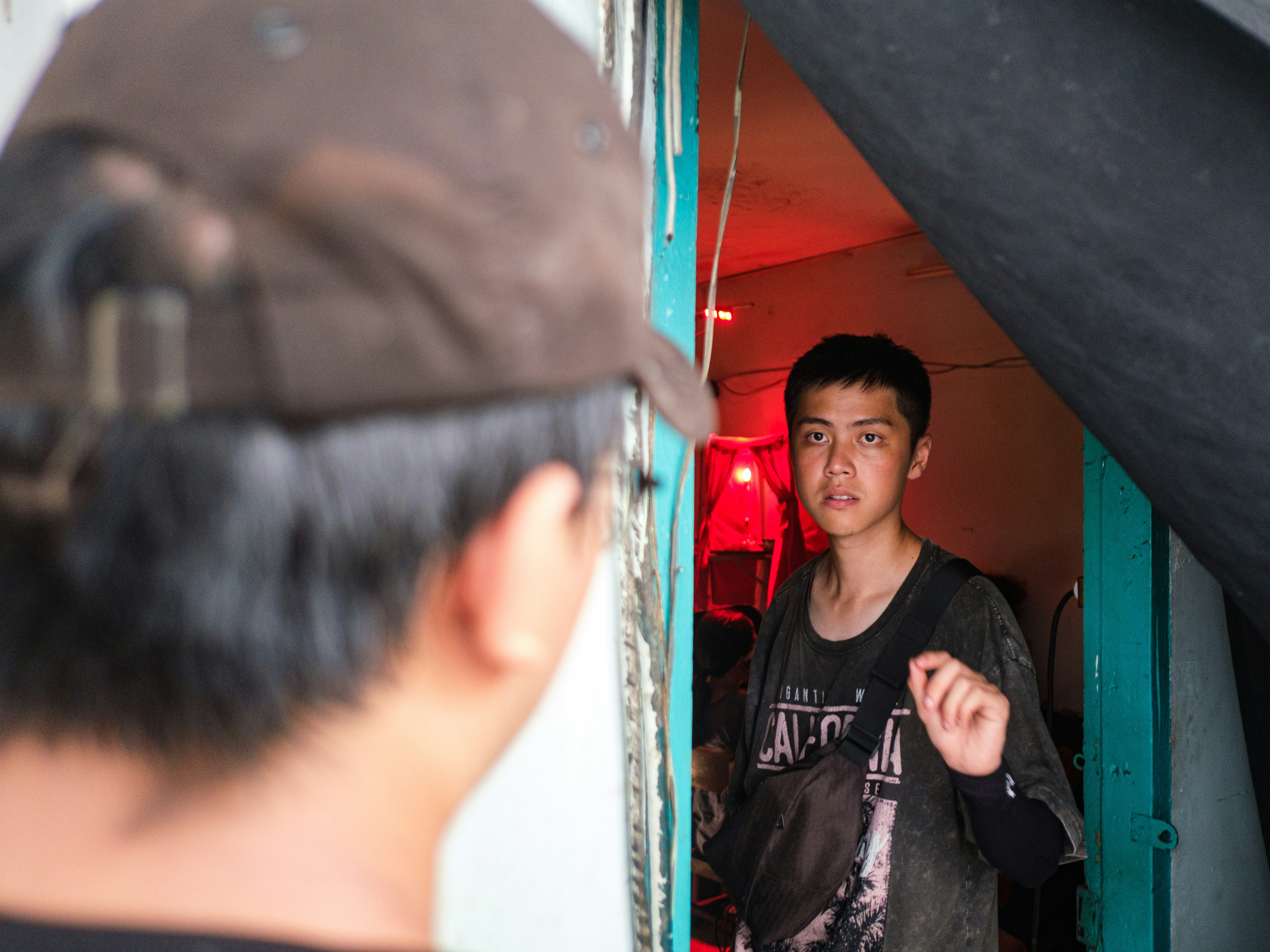 Doorway Encounter: The Stranger in the Neon Room