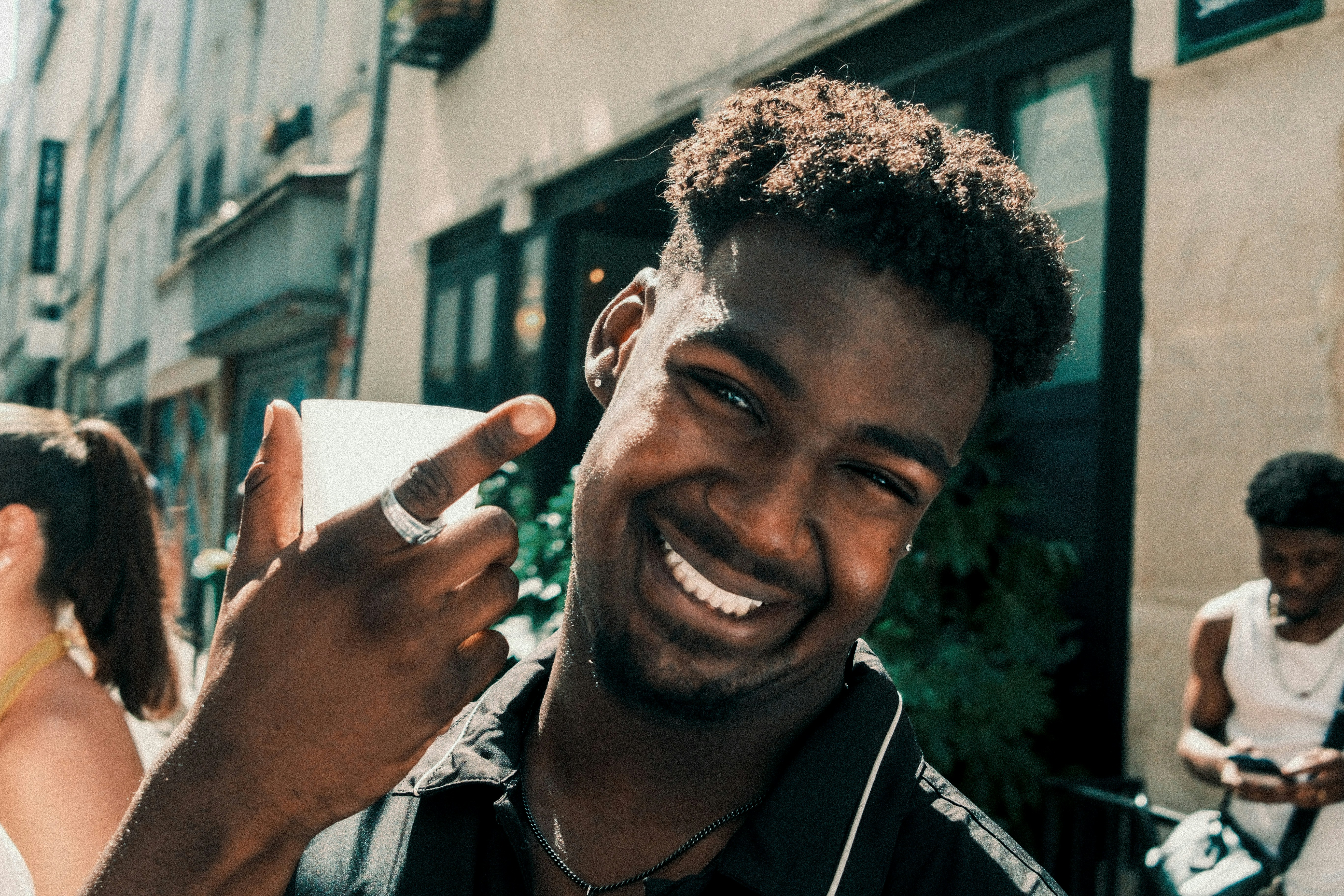 Smiling in the Street: A Moment of Connection