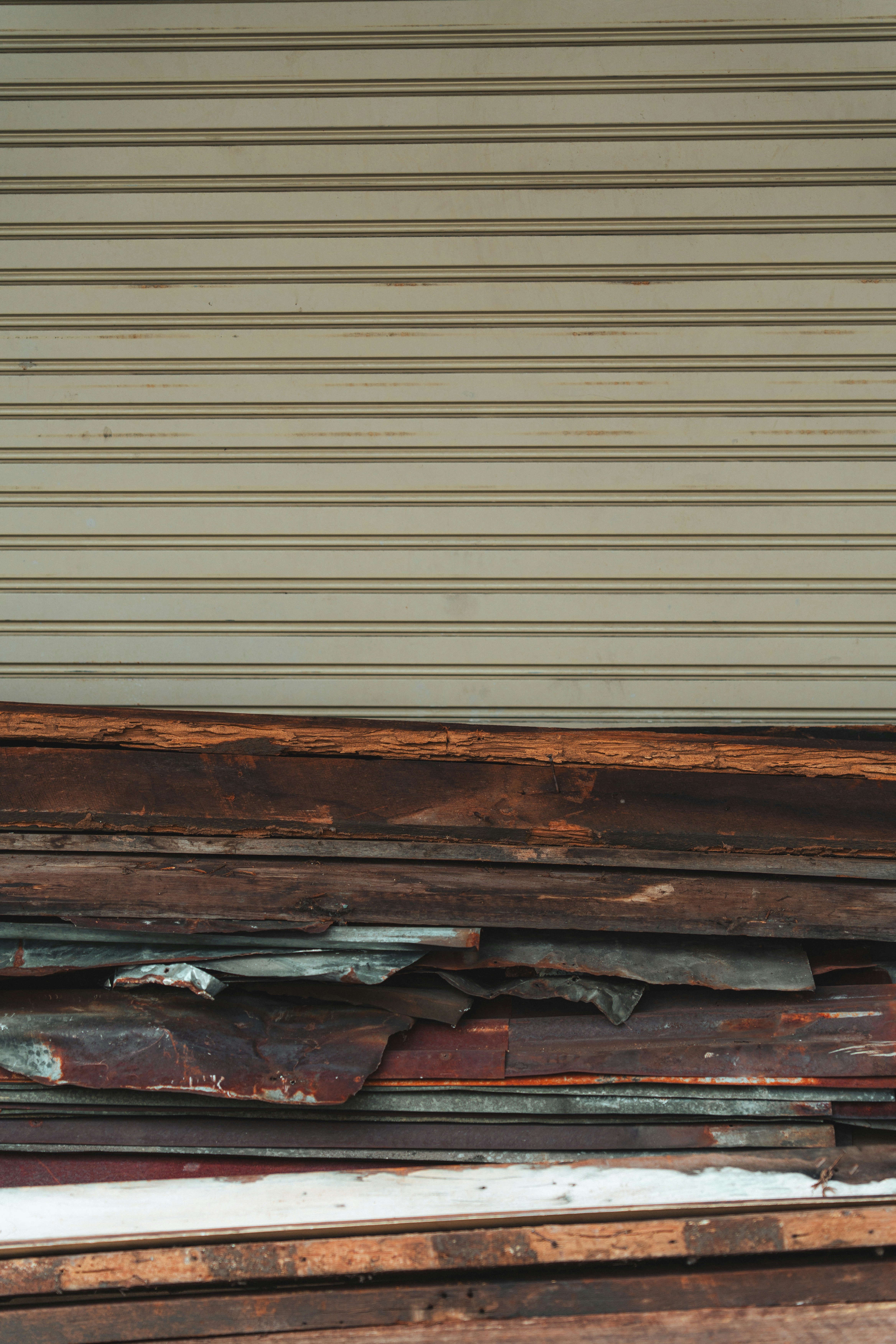 Rusted Casings at Dusk: Layered Industrial Decay