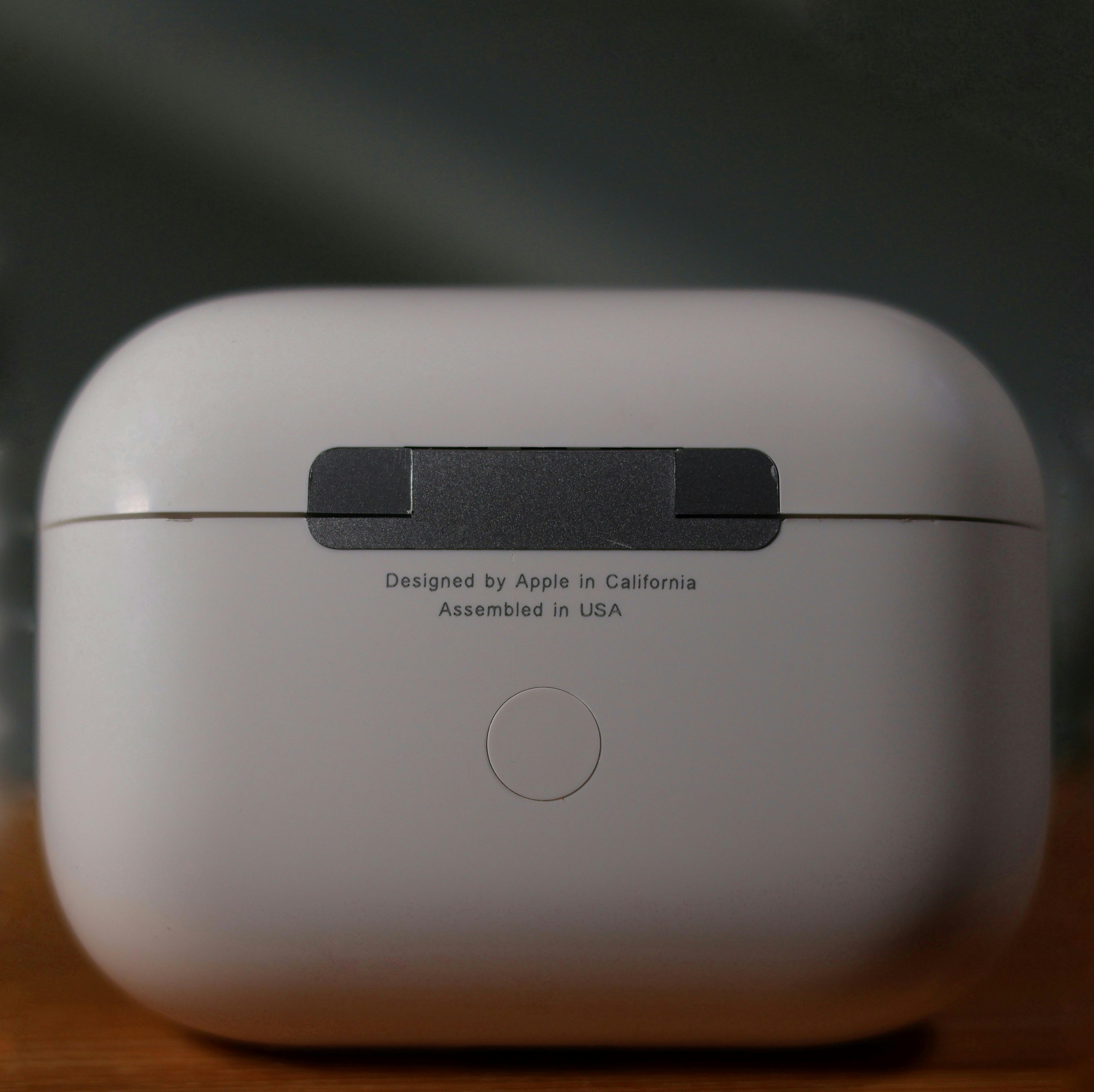 AirPods Pro Case: Soft Light on a Minimal white Clamshell