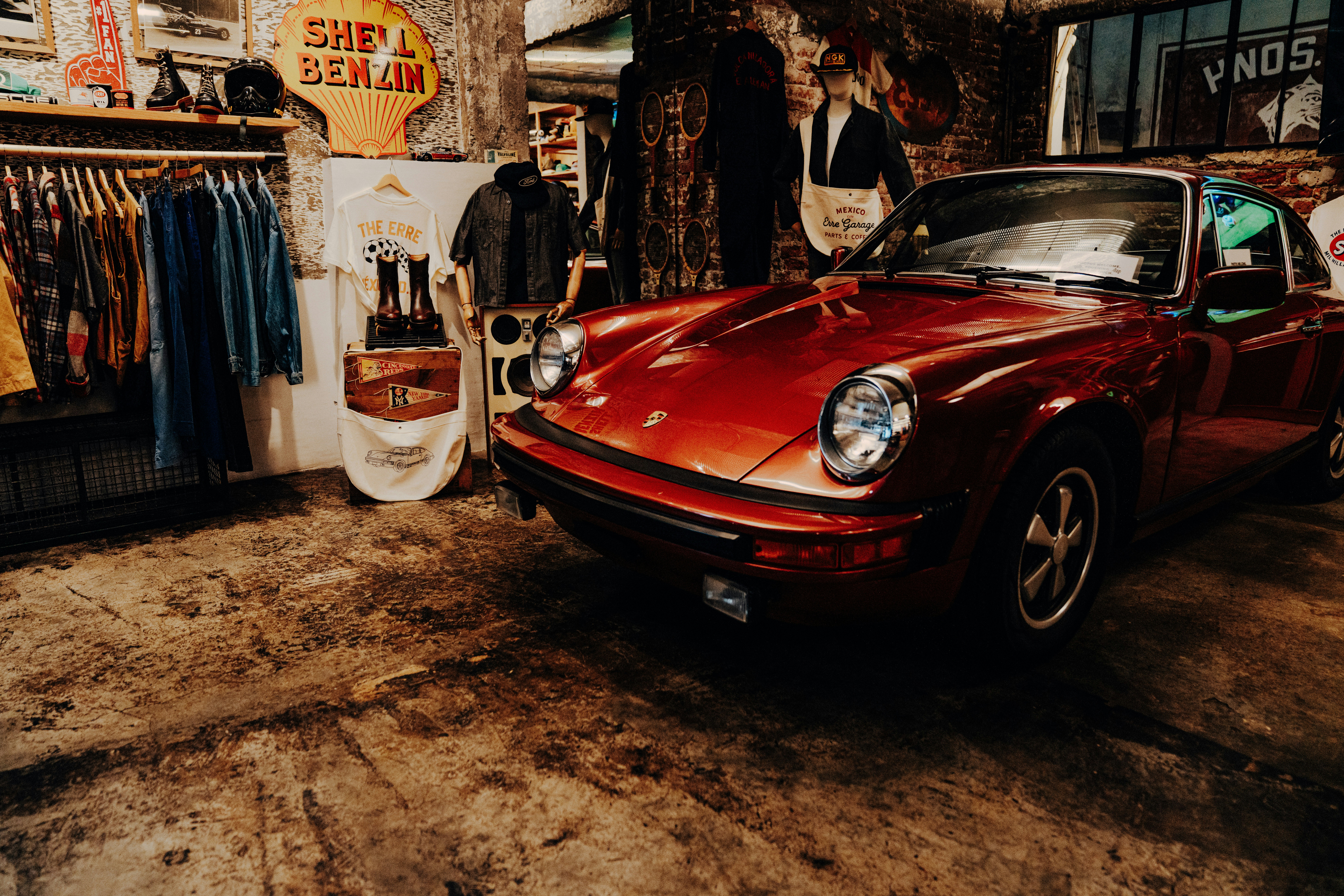 Crimson Classic in a Vintage Workshop