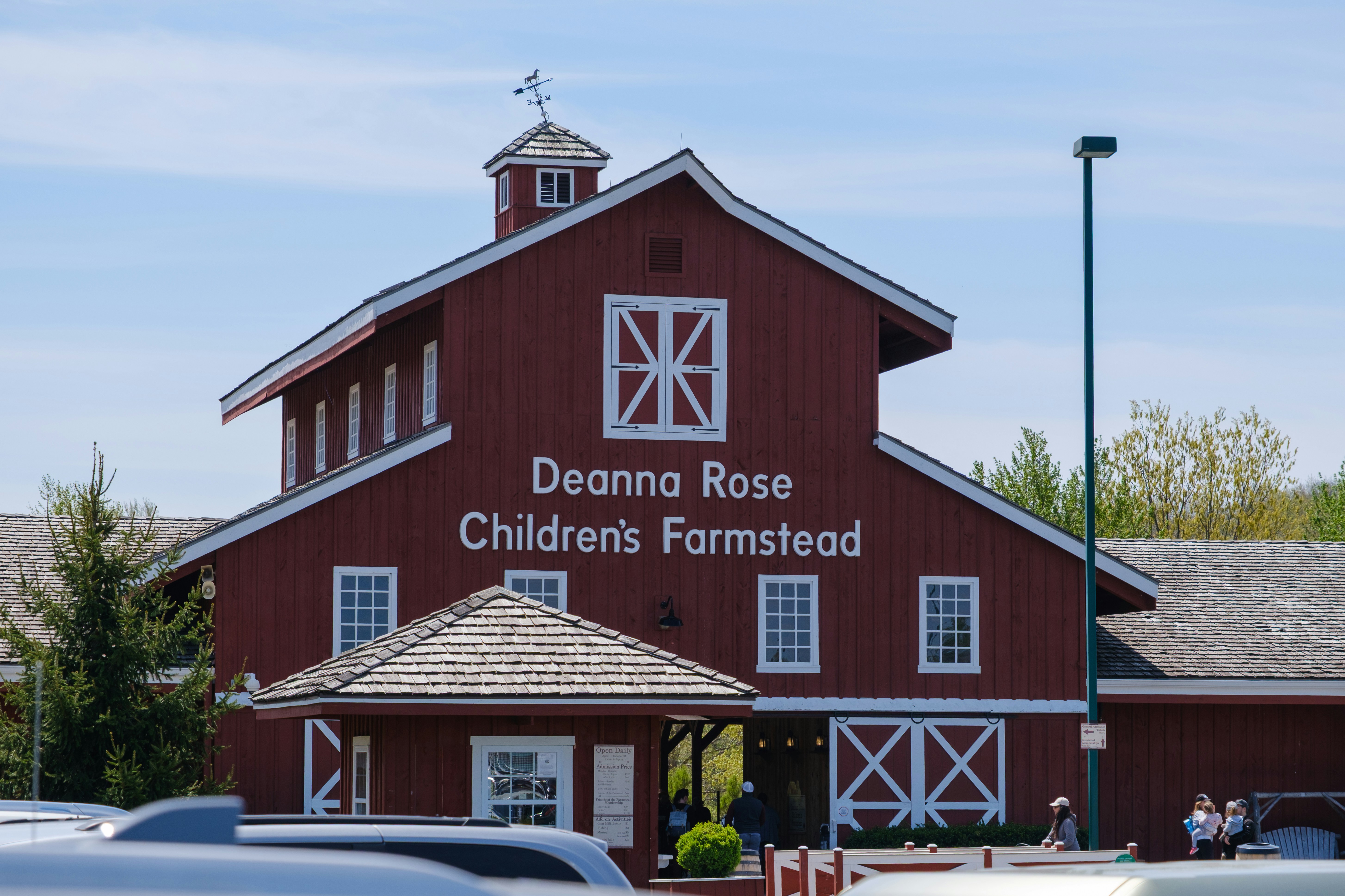 Deanna Rose Barn Sign—Farmstead with White X-Barn Doors