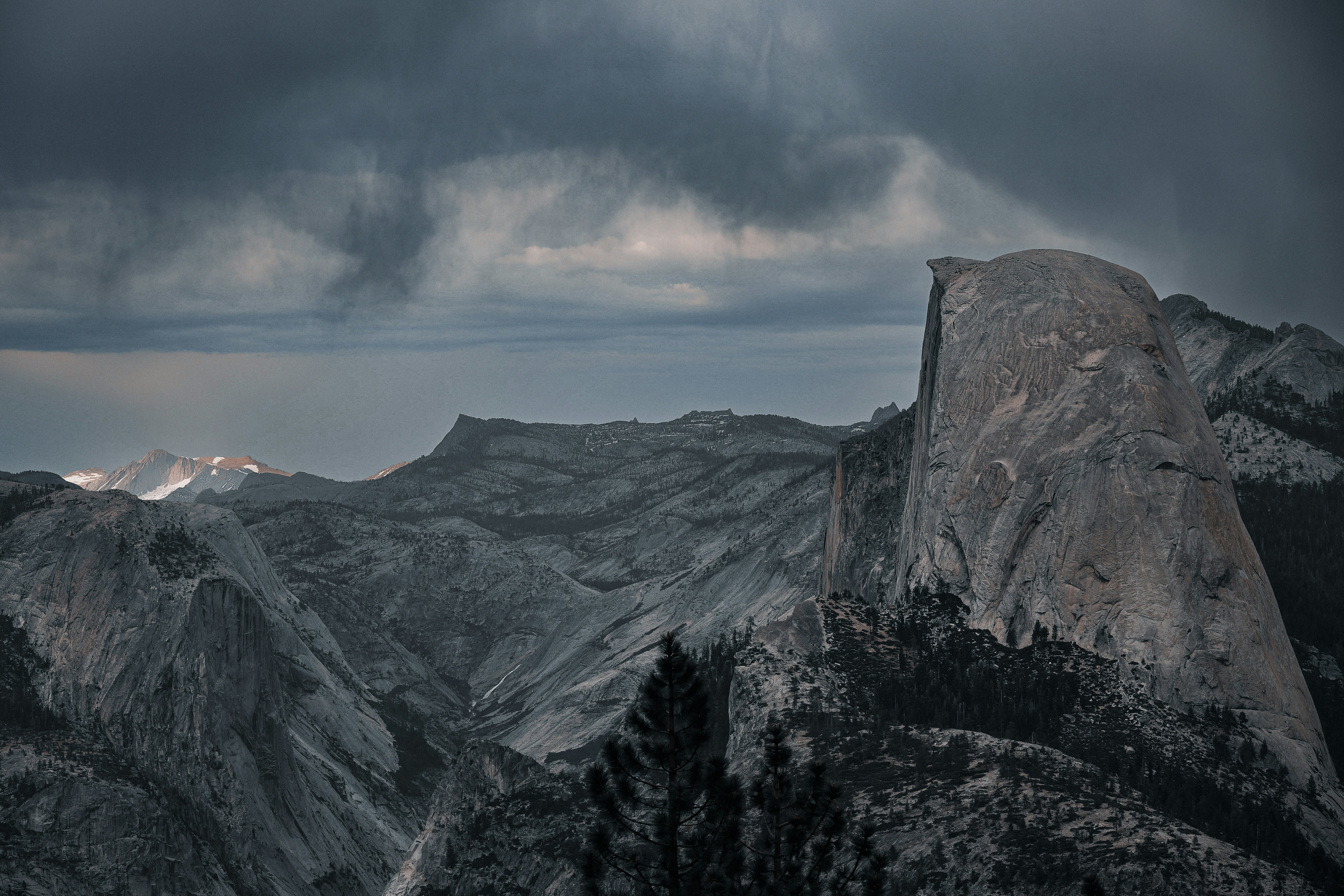 Majestic Cathedral: El Capitan Rising Beyond Stormy Skies