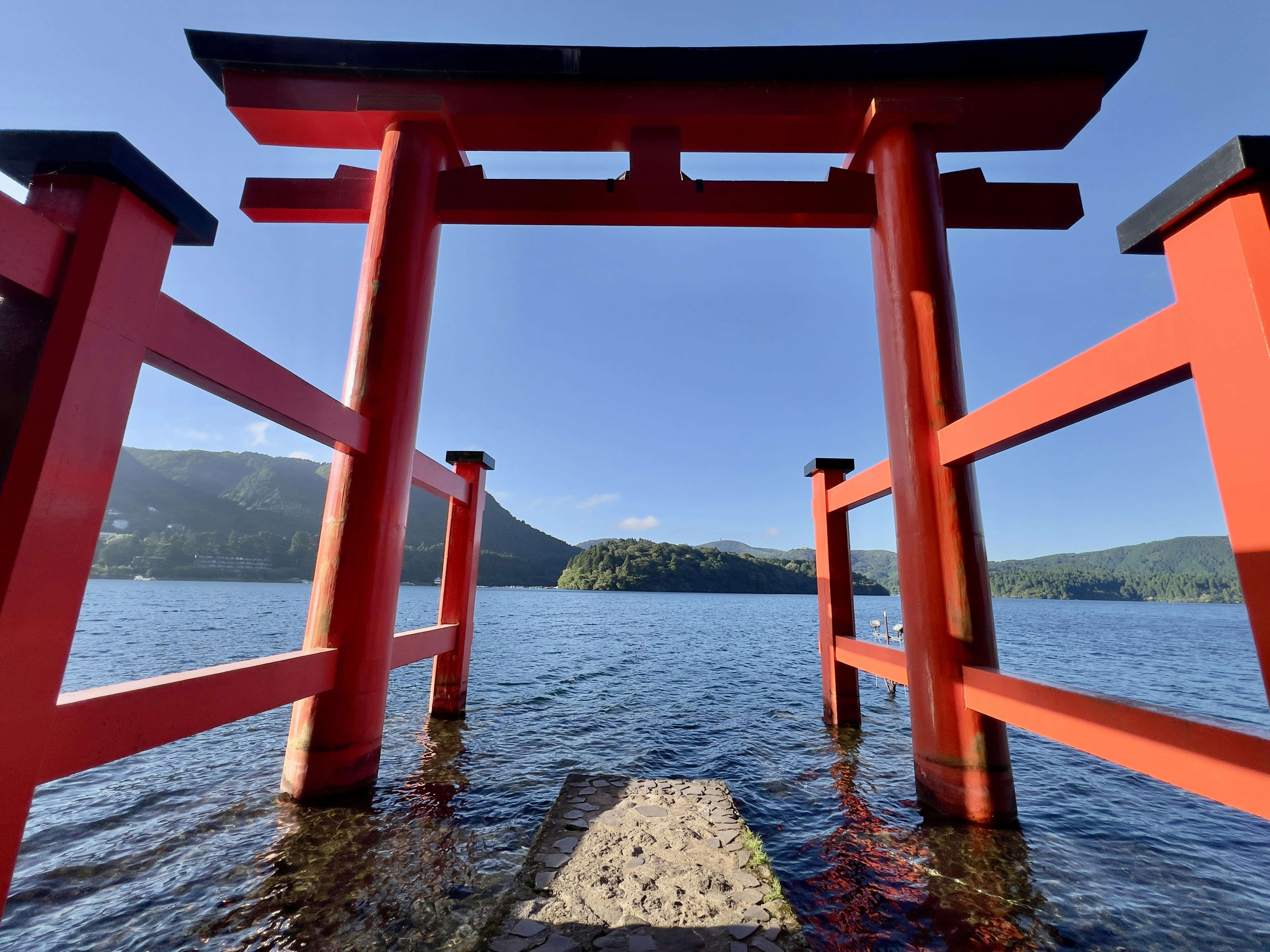 Crimson Gate to the Azure Sea