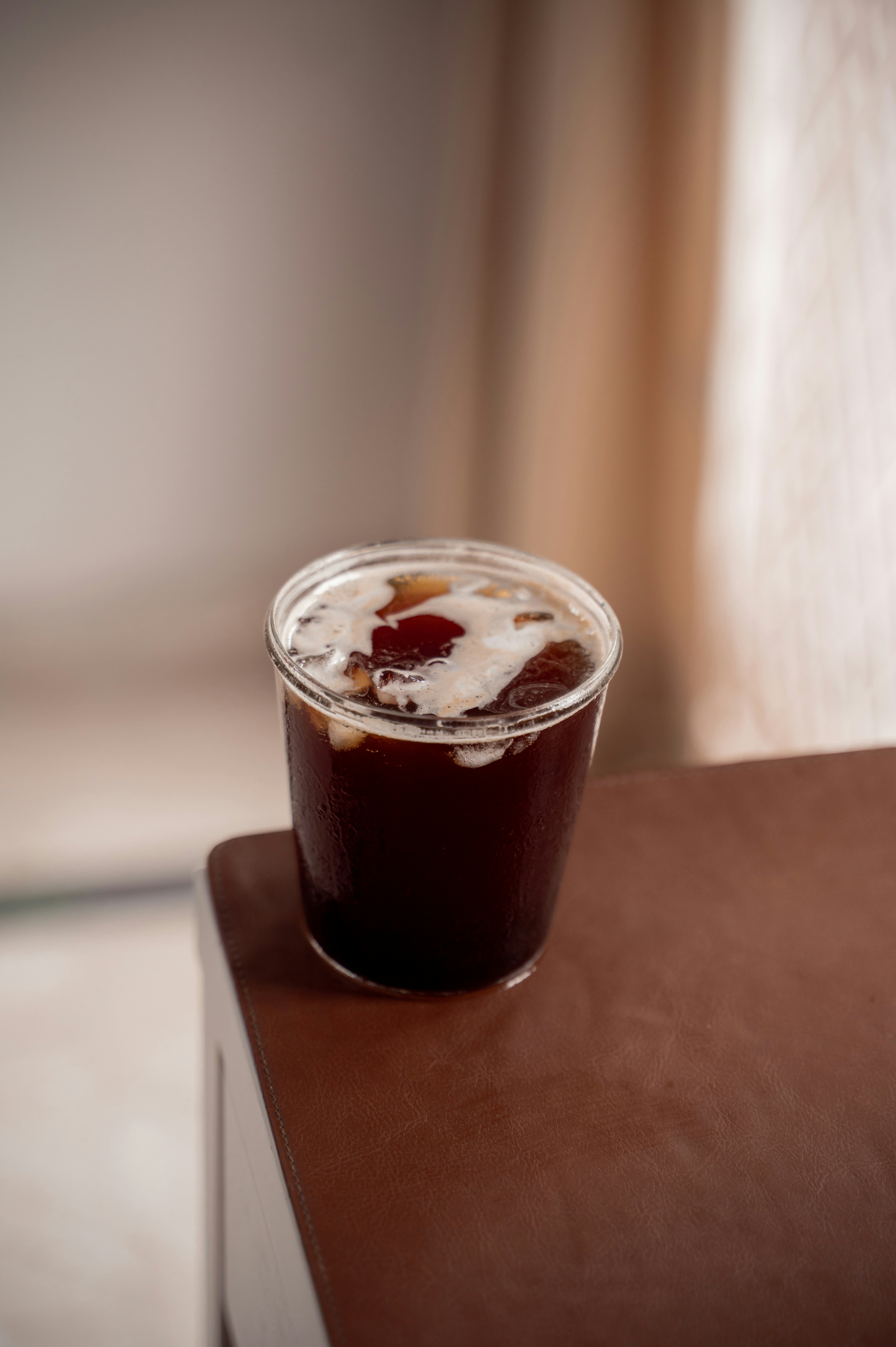 Cold Brew on Leather: Quiet Morning by the Counter