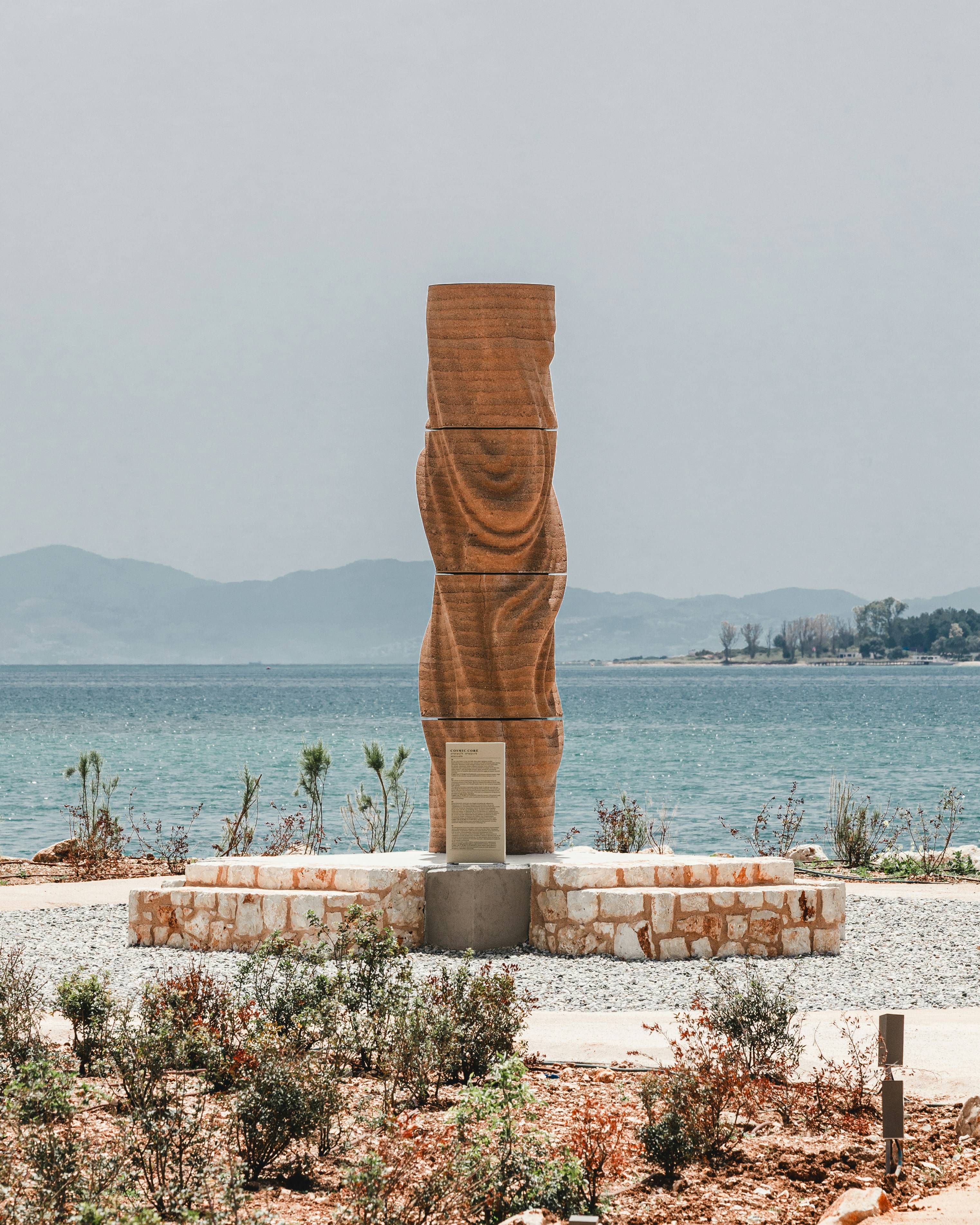 Stone Spiral by the Sea: A Waterfront Monument in Profile