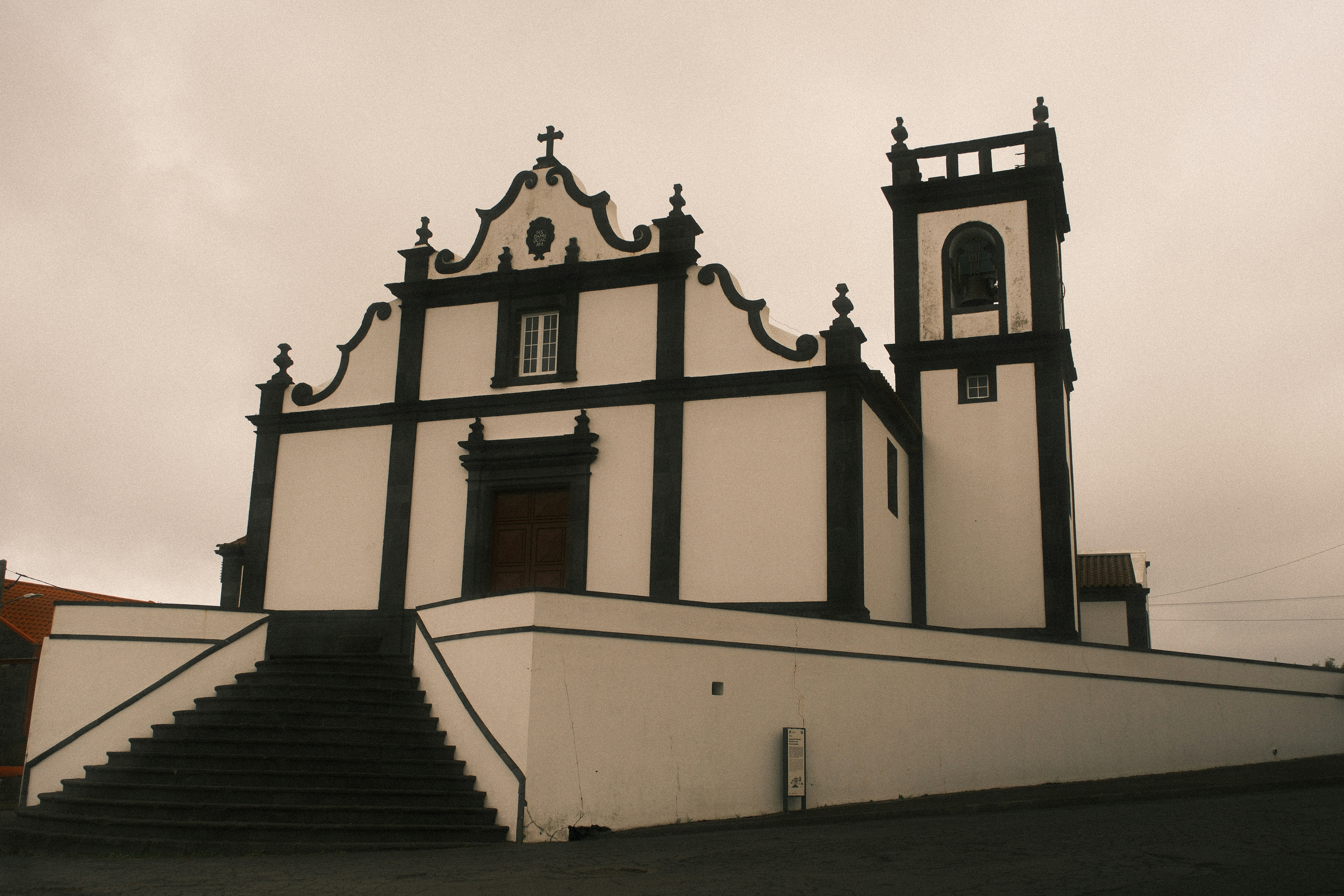 Tue-style Chapel Facade at Dusk