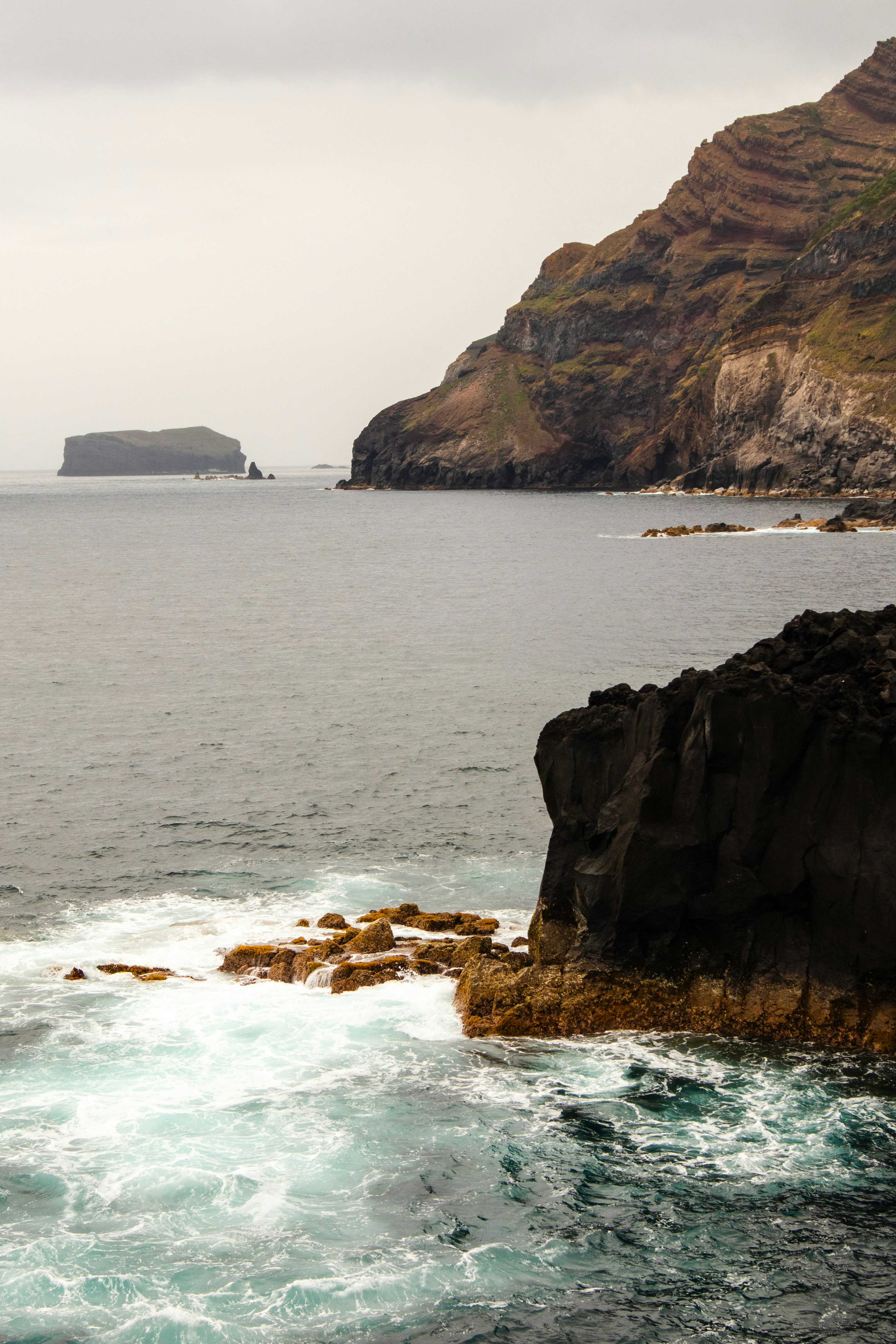 Cloaked Cliffs: A Quiet Confluence of Sea and Stone
