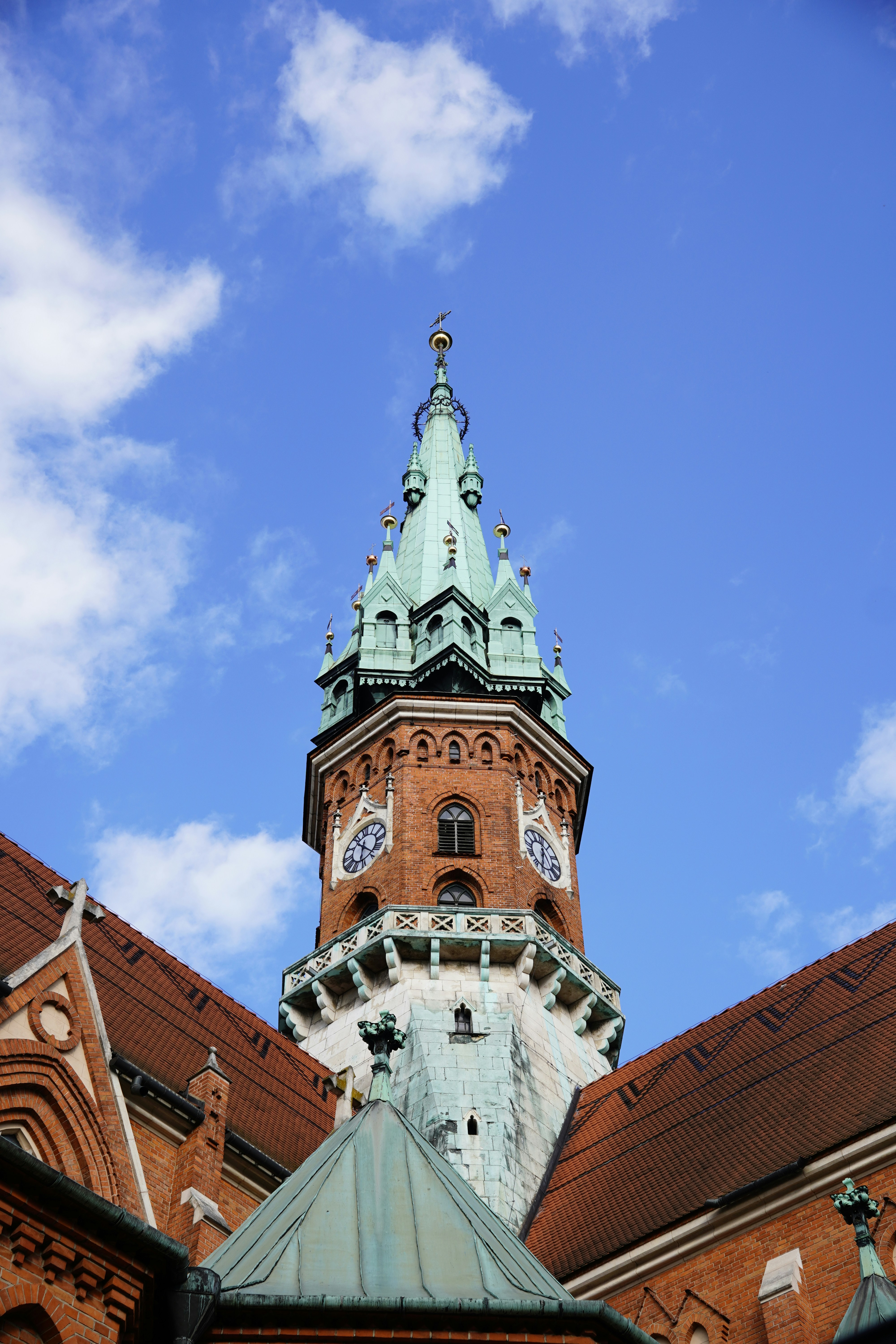 Clocktower Crowned in Copper Sky