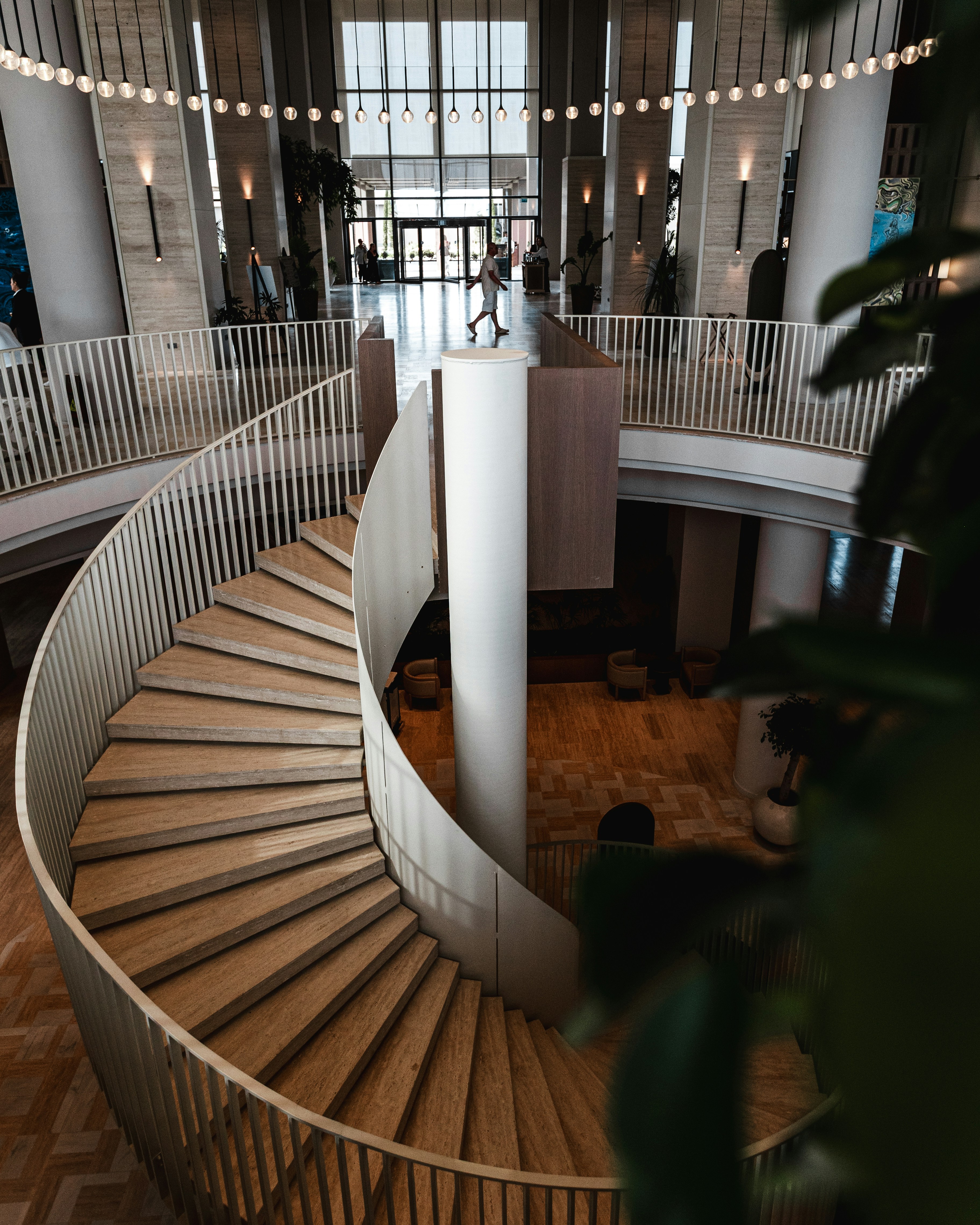 Spiral Atrium: A Quiet Moment Above the Grand Curve