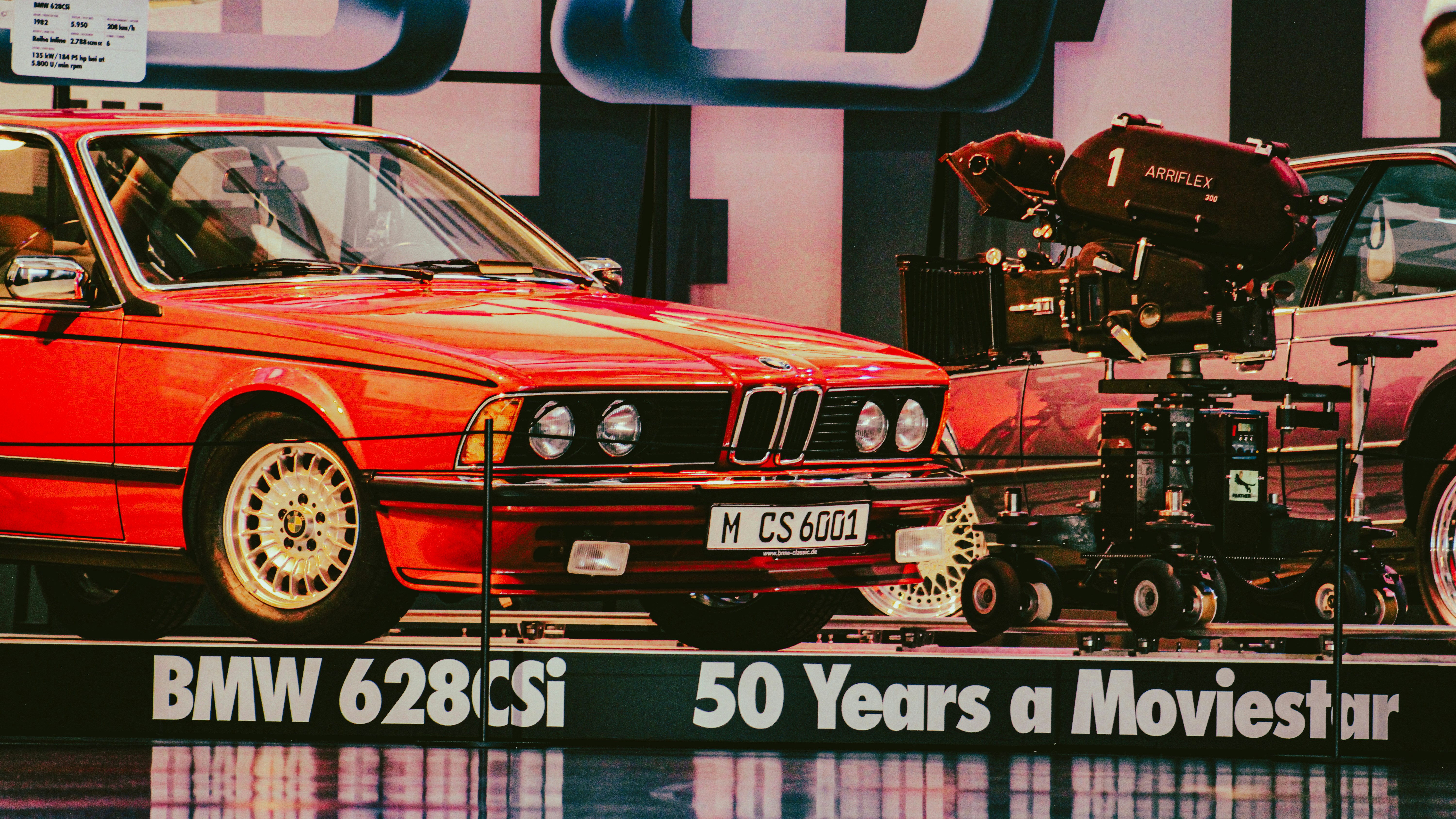 Red BMW on Display: A Moment in the Studio Exhibit