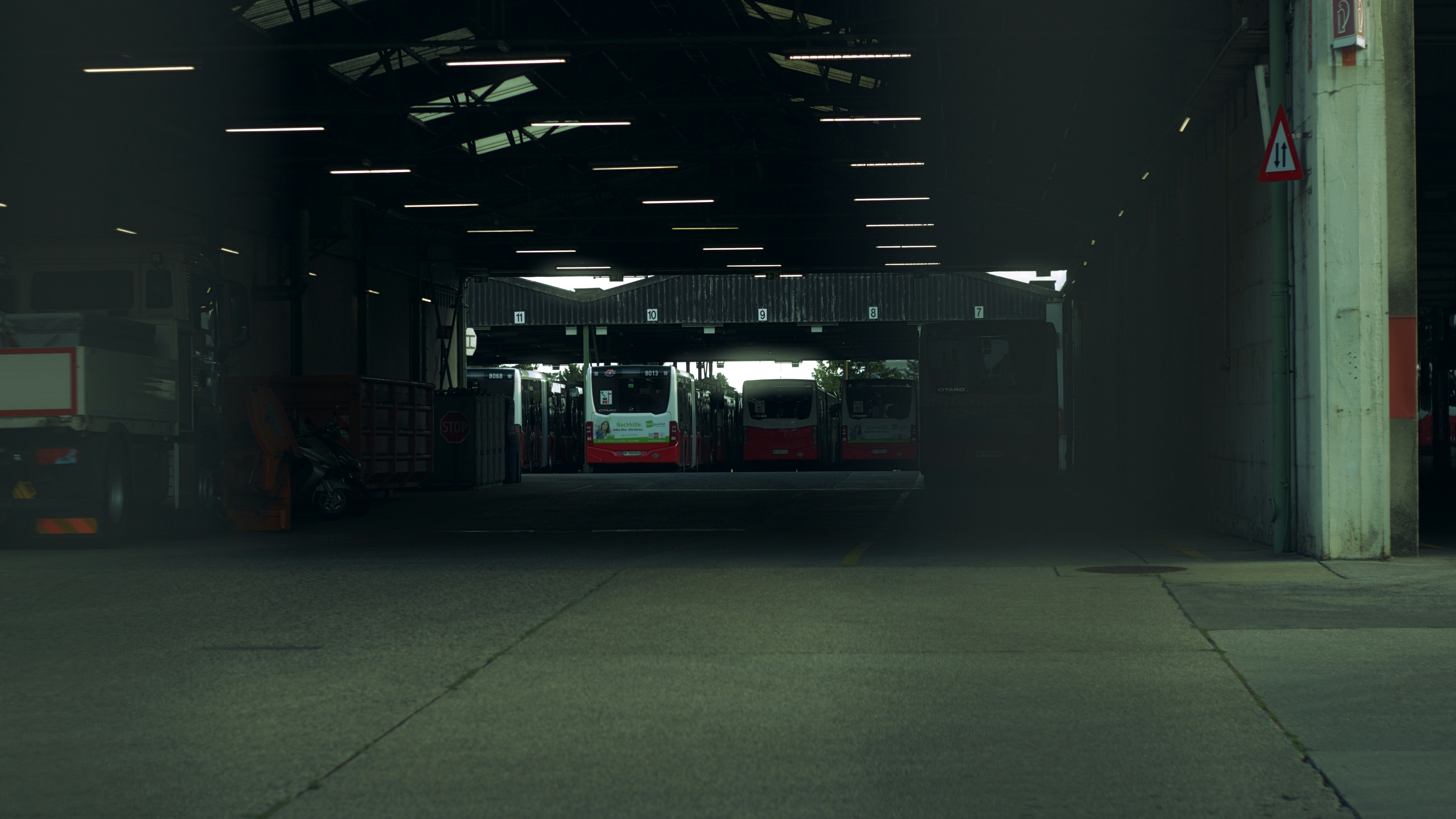 Midday Quiet at the Railway Yard