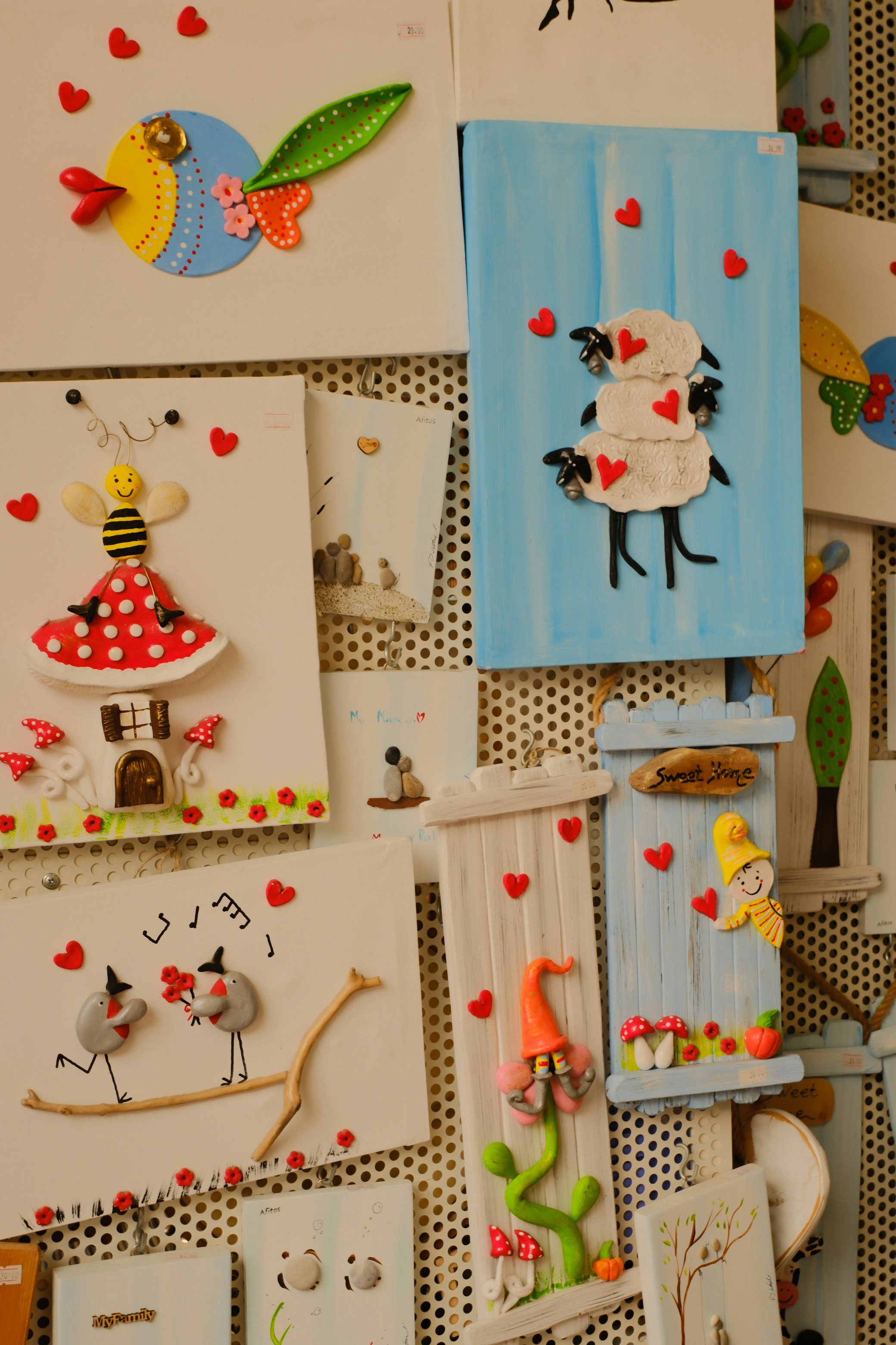 Whimsical Wall of Crafty Charms