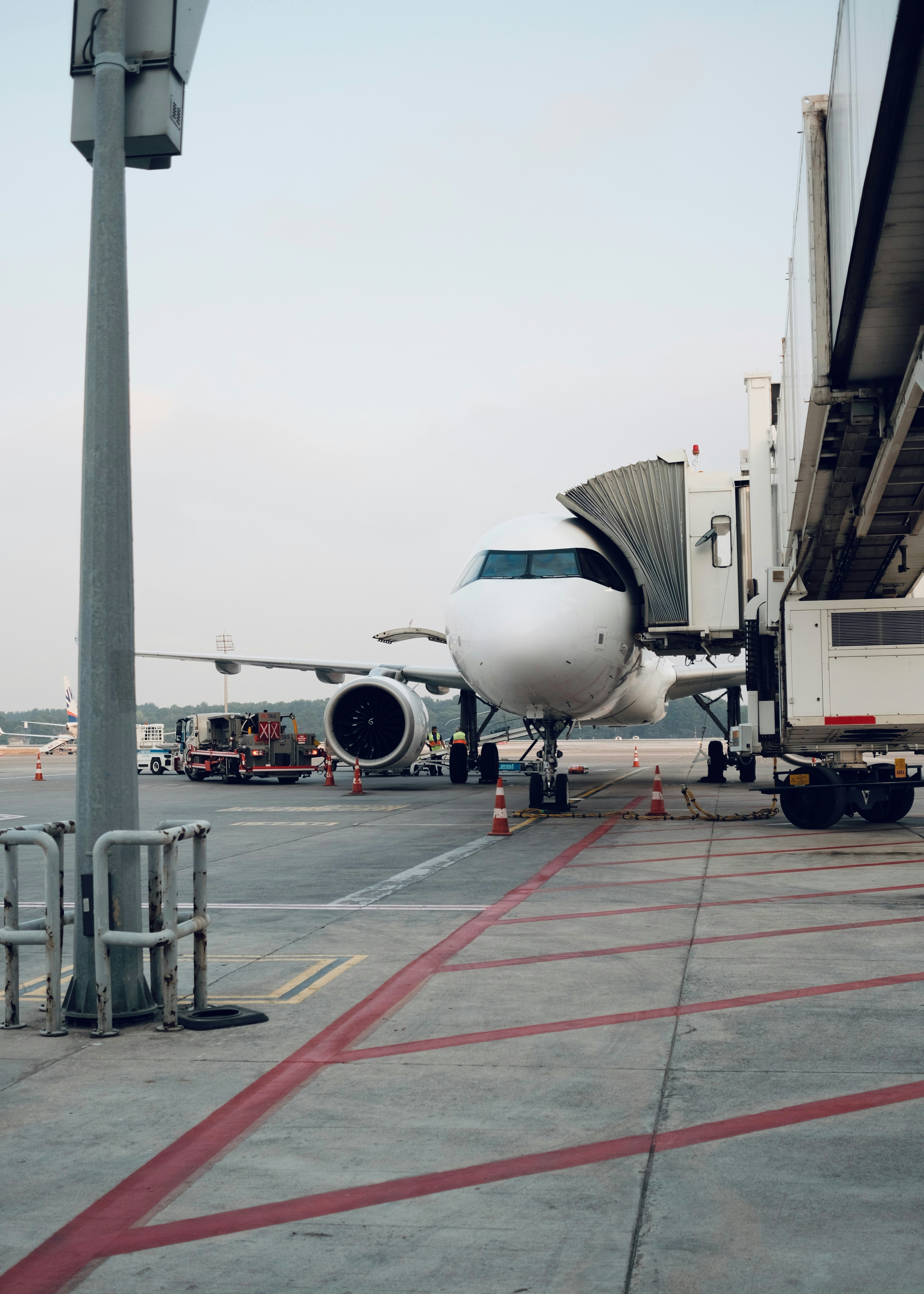 Jet at the Jet Bridge: Waiting for Boarding