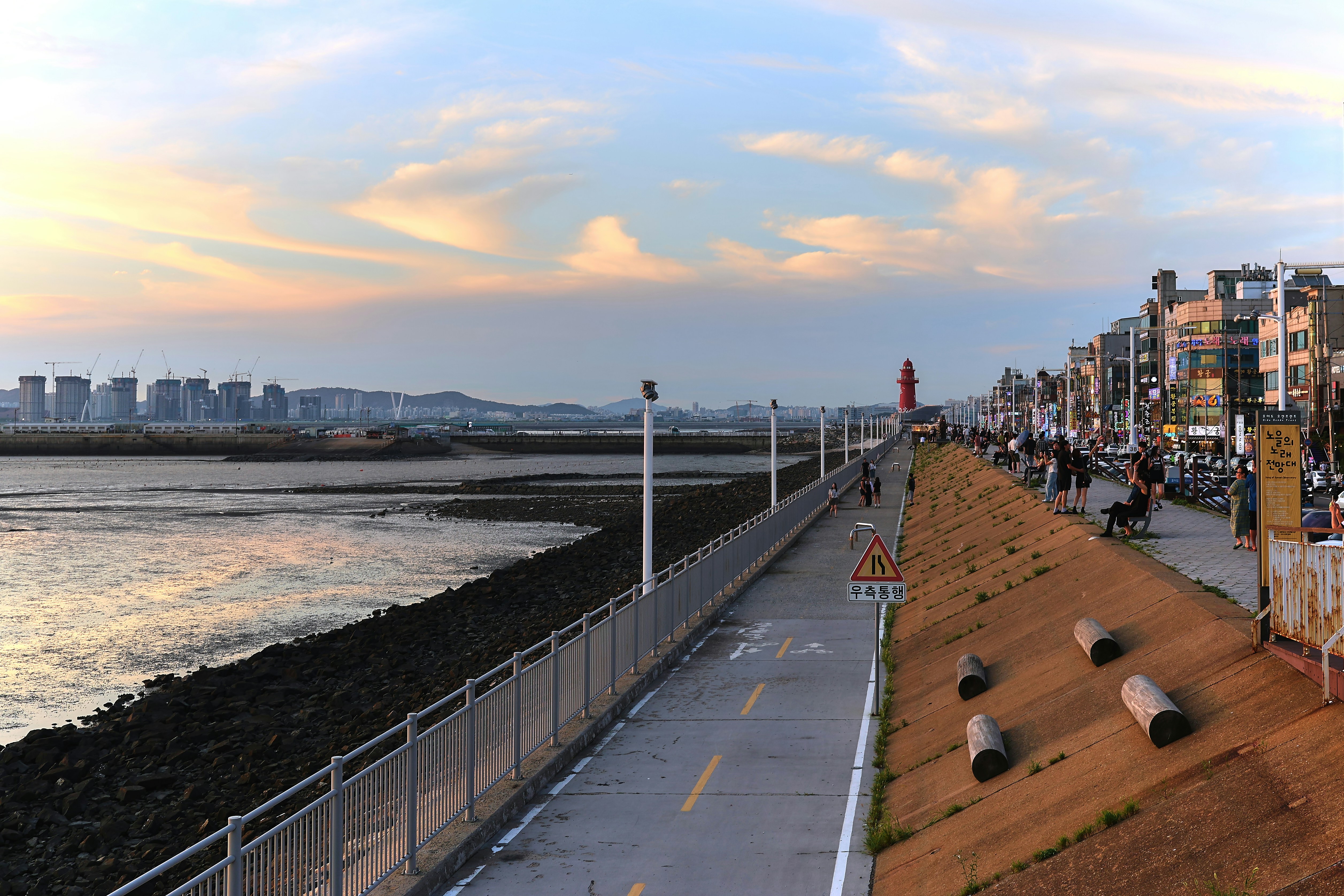 Seaside Promenade: Golden Hour Along the Boardwalk