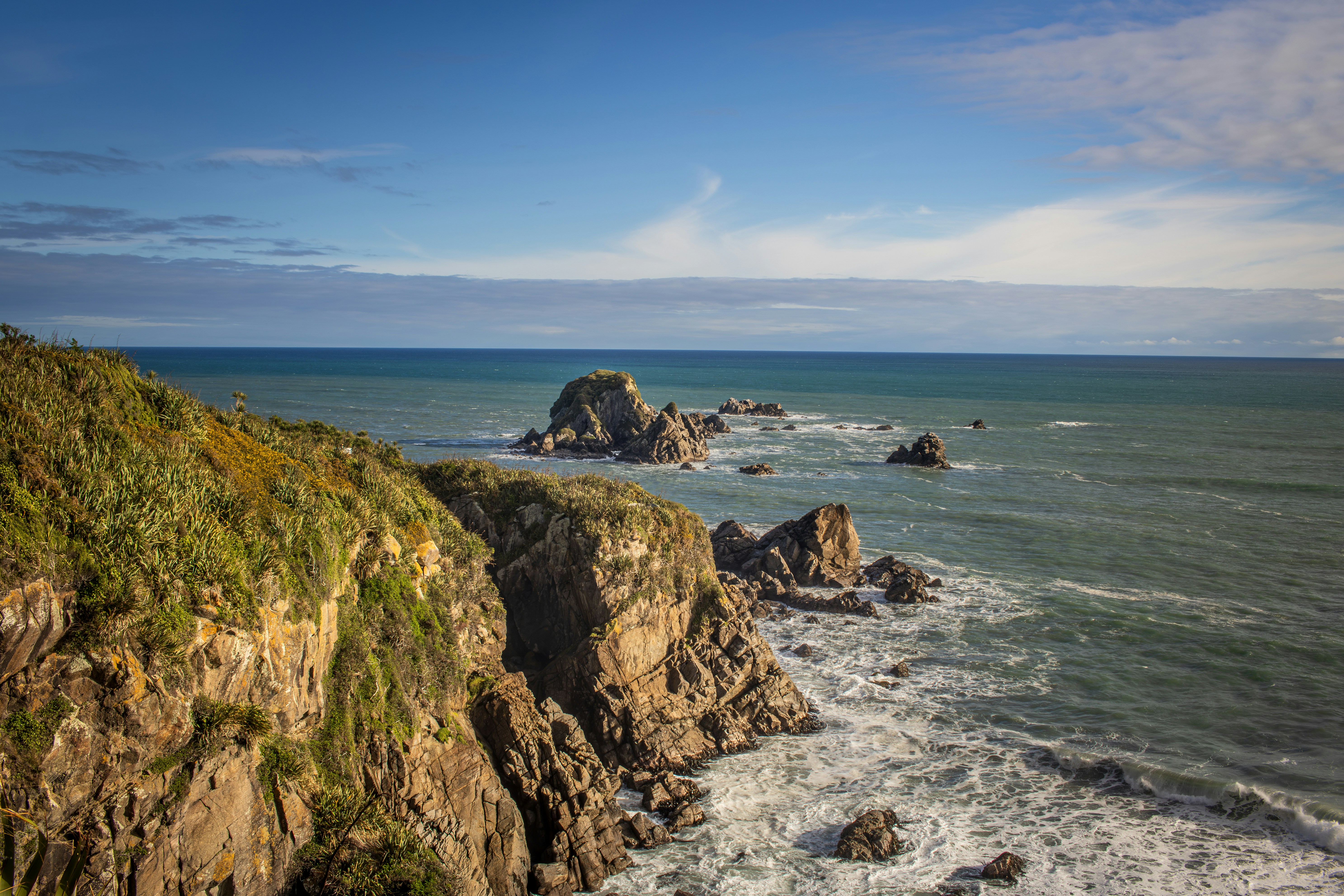 Cliffside Seascape: rugged coastline meeting the open Atlantic
