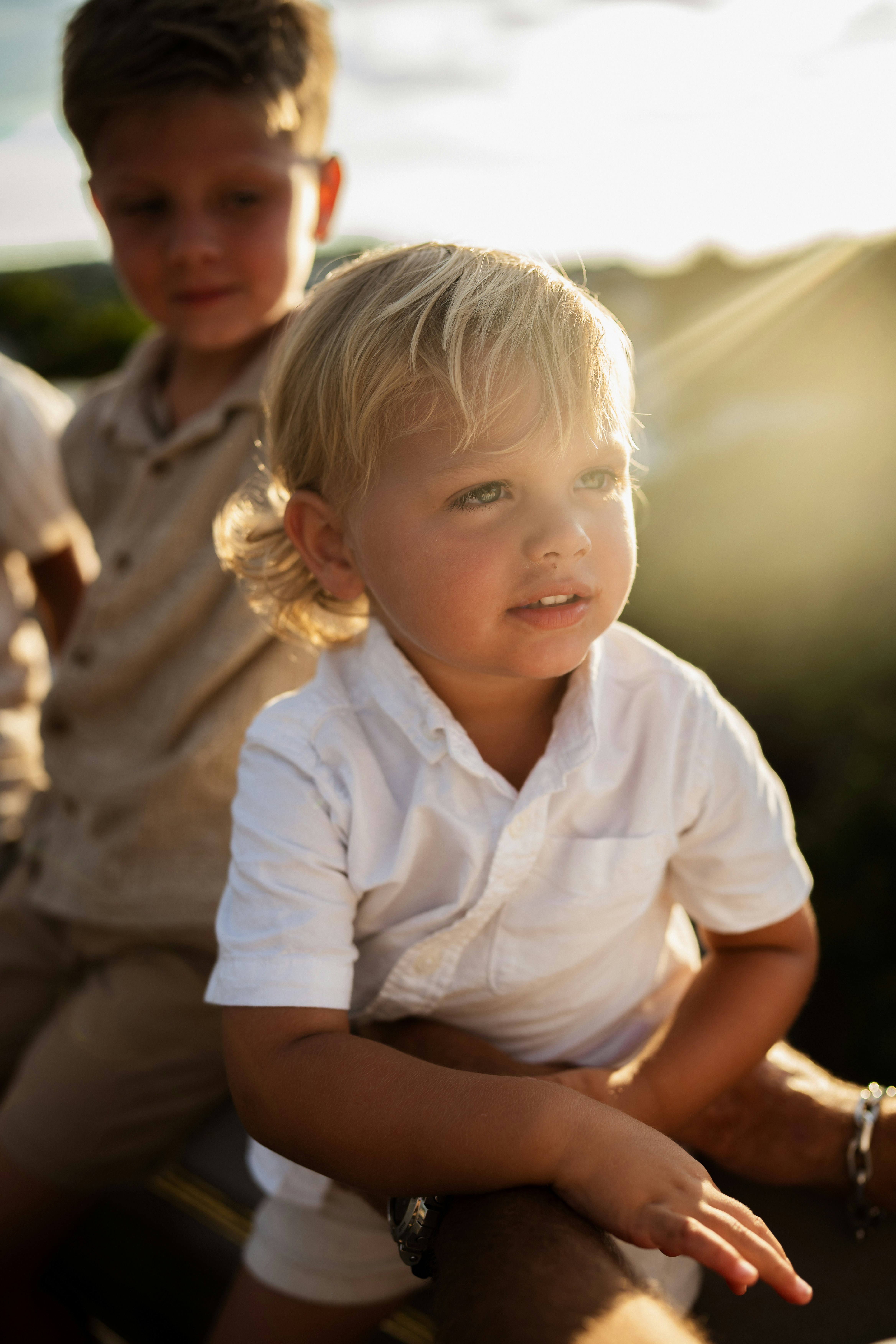 Sunny Focus: A Little Brother in Golden Light