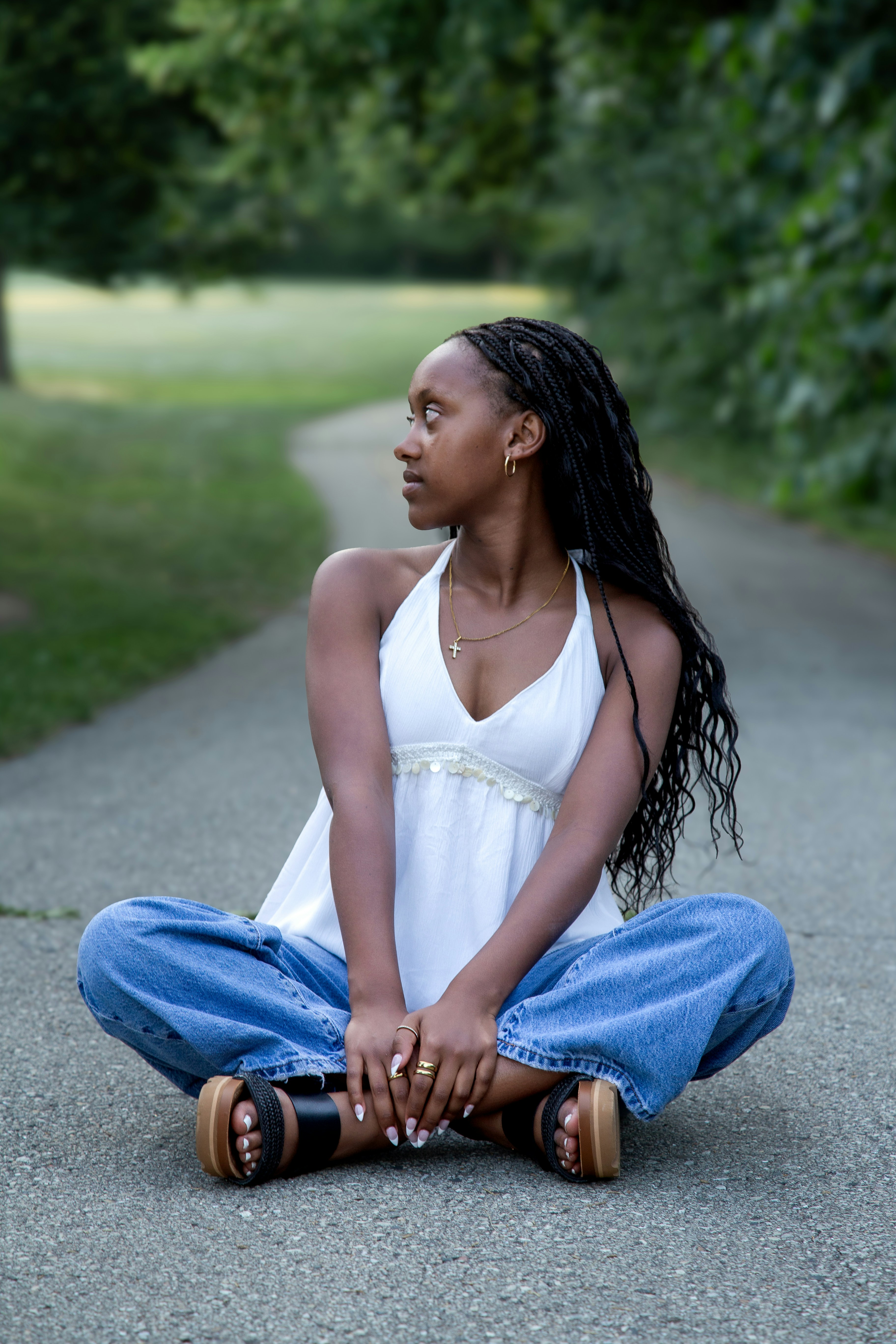 Quiet Strength: A Portrait on the Park Path