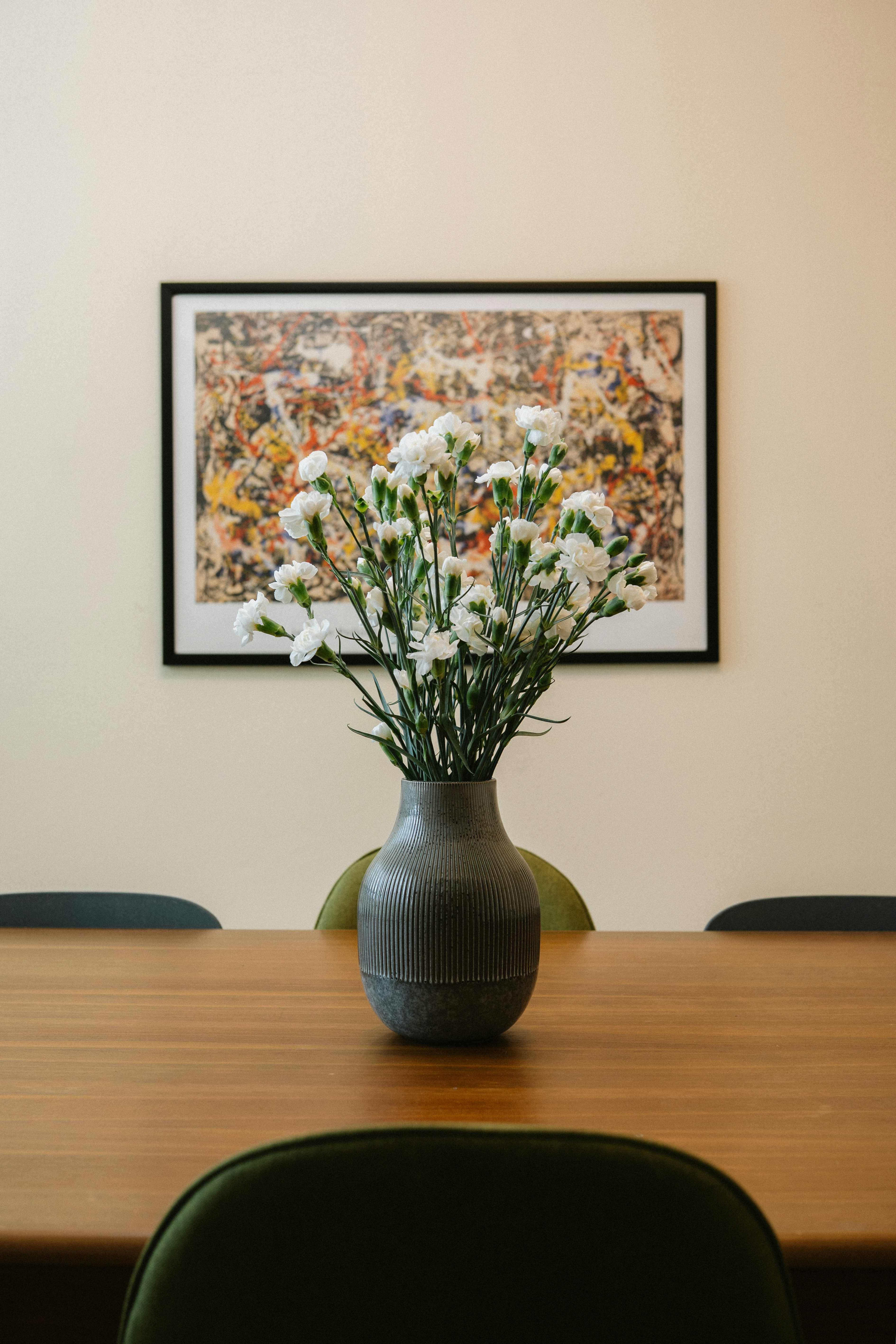 Floral Still Life in a Minimal Room