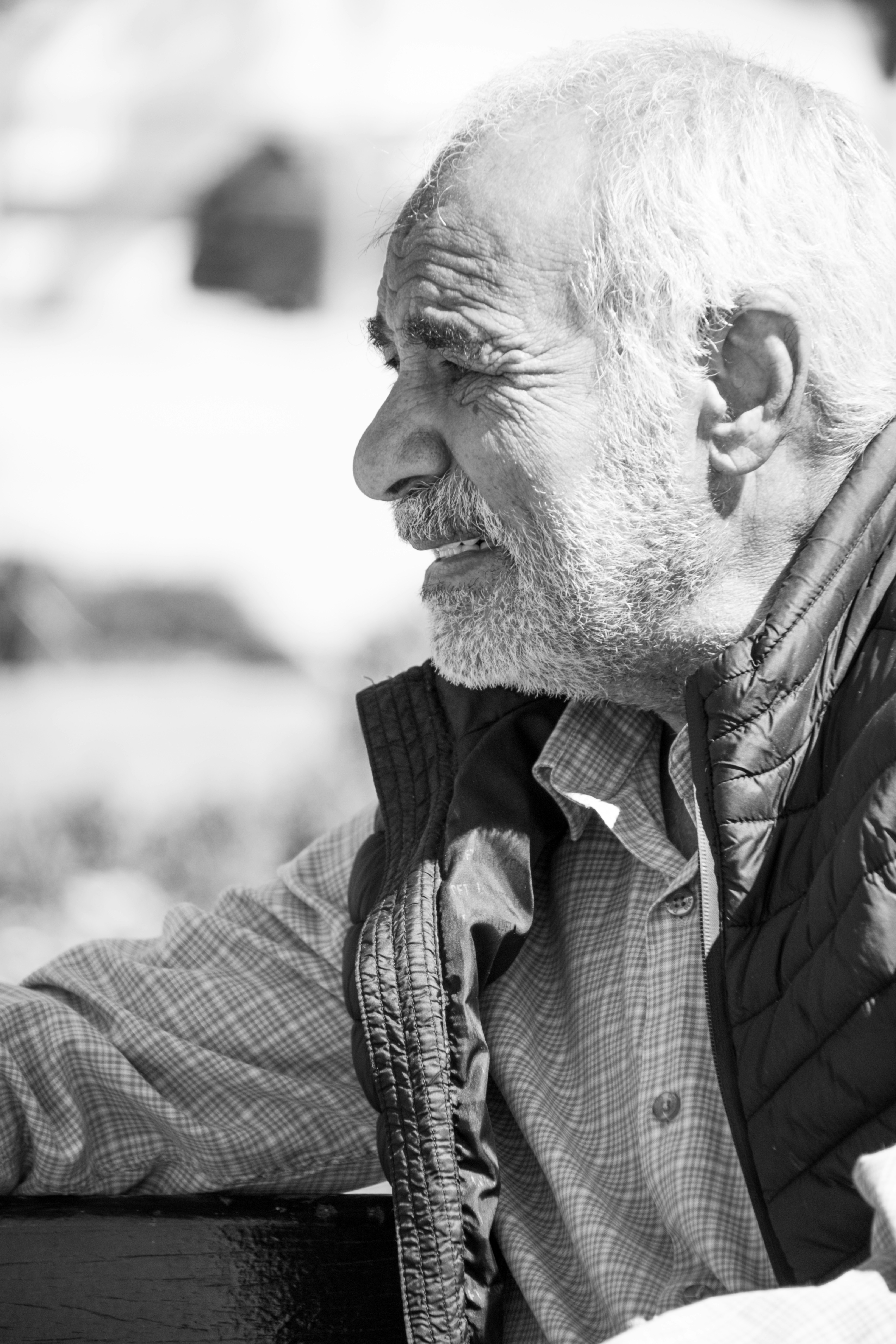 Smiled Whisper: A Quiet Moment with an Older Stranger