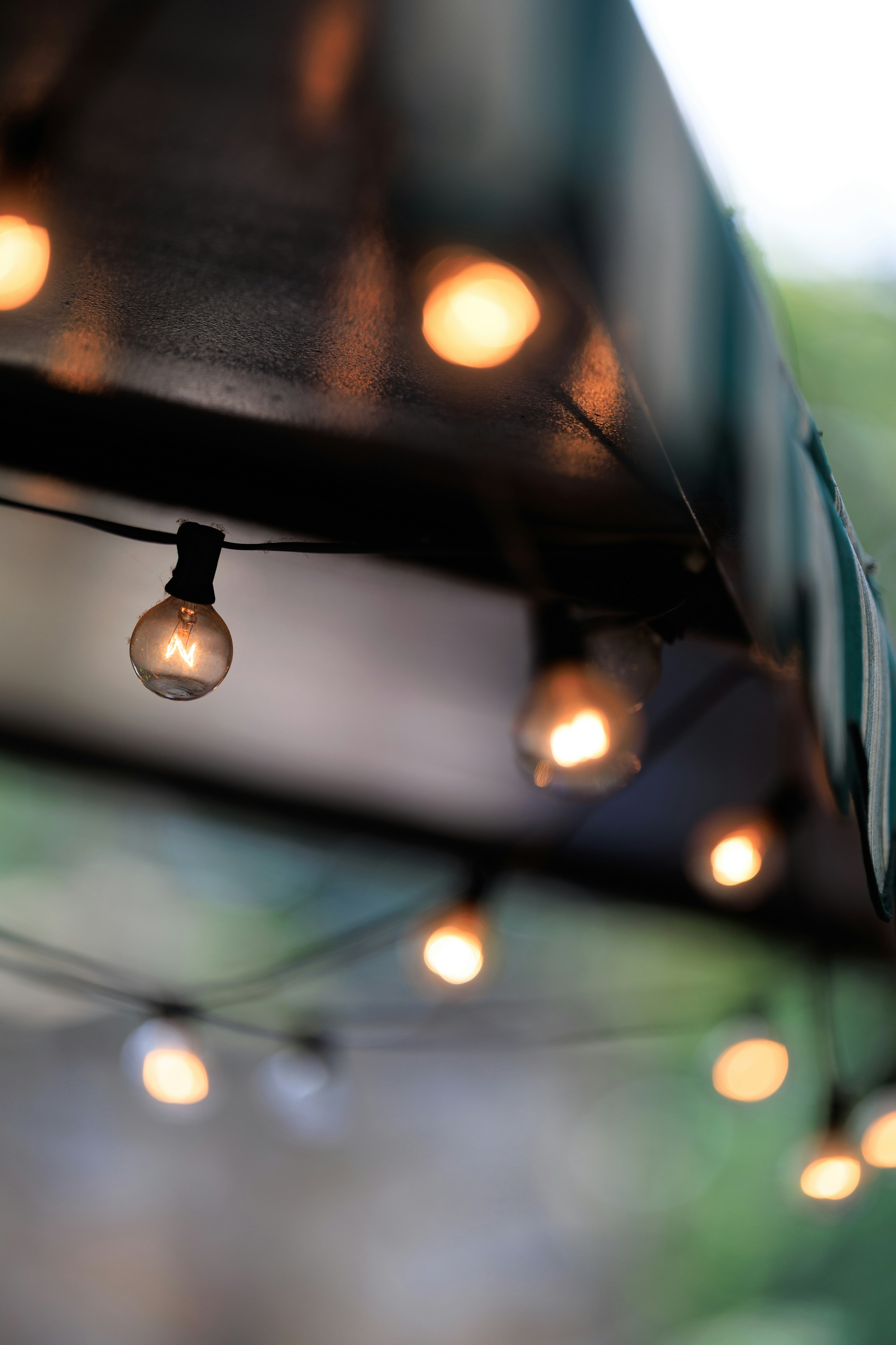 Warm Orbs in Soft Focus: A Gentle Glow on String Lights