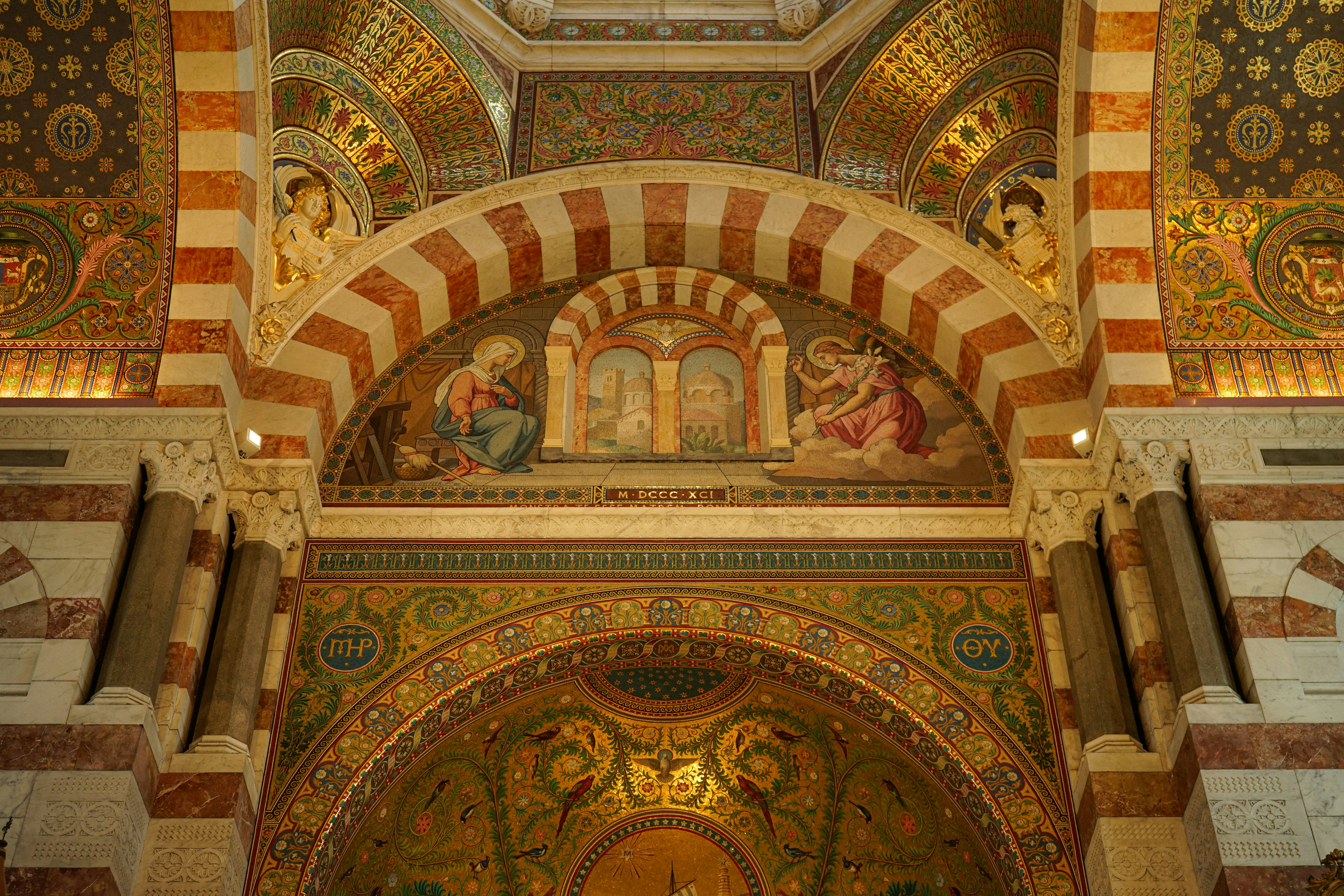 Mosaic Archway of Golden Geometry