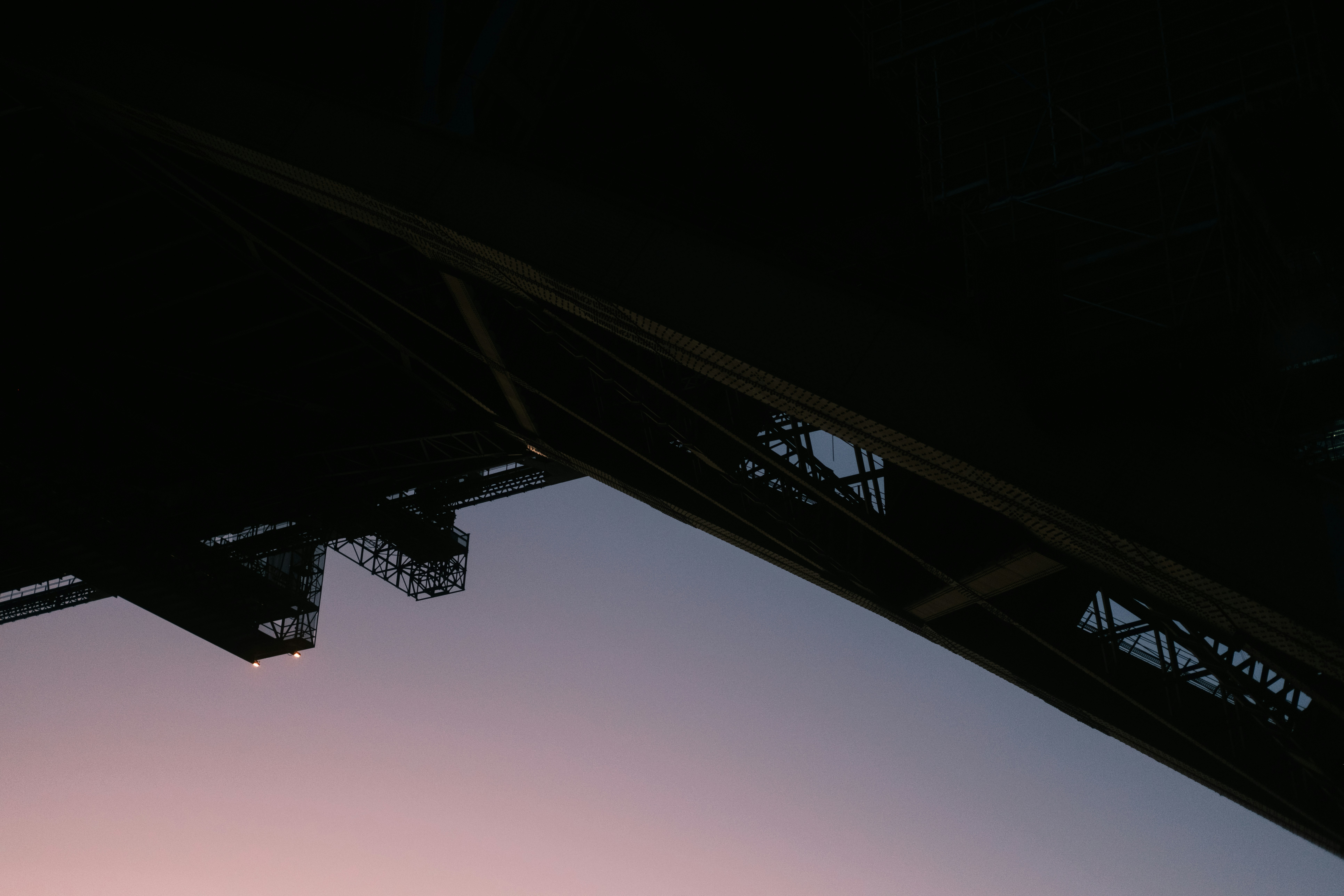 Rising Twilight Beneath a Silent Bridge