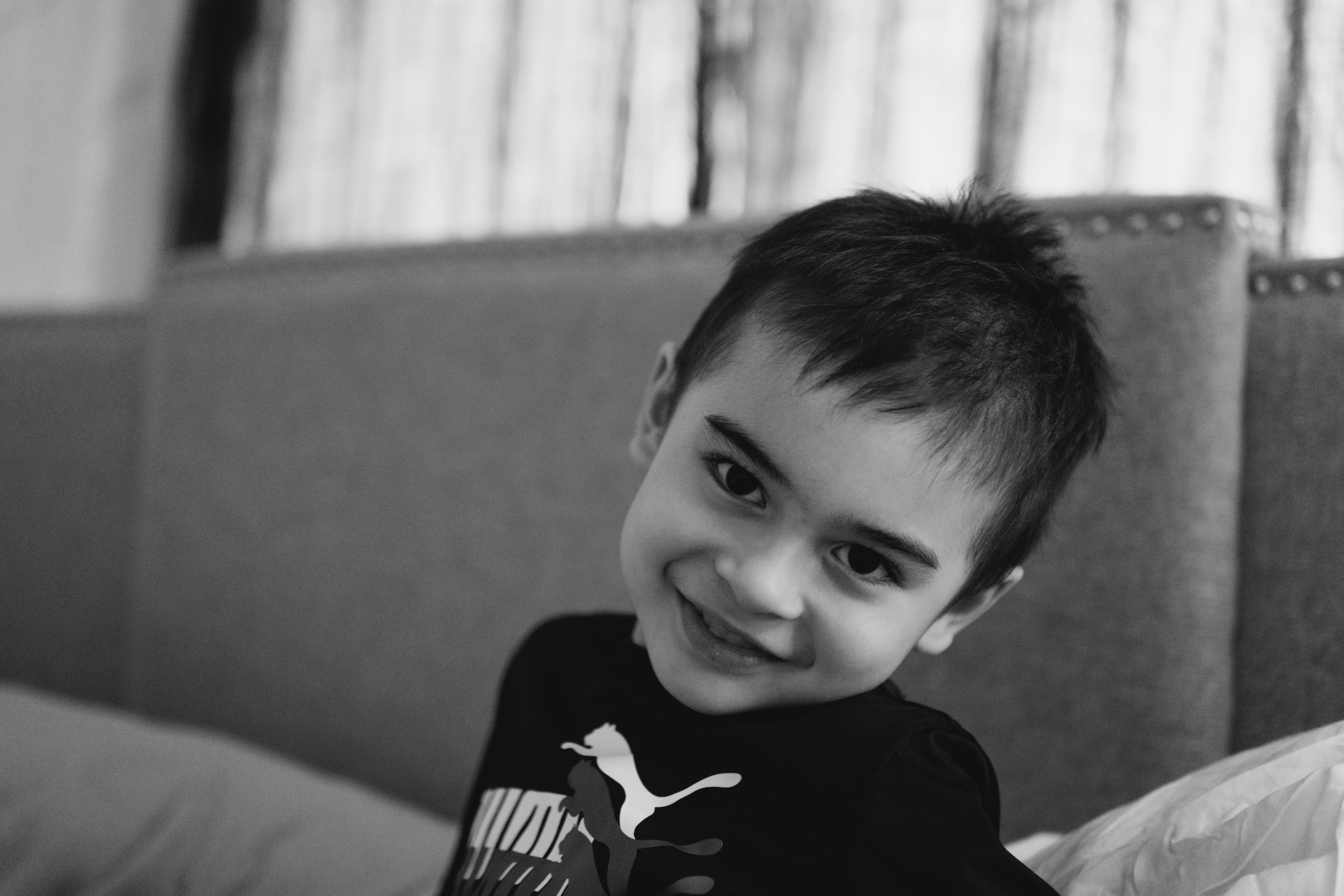 Cheeky Smile on a Cozy Afternoon