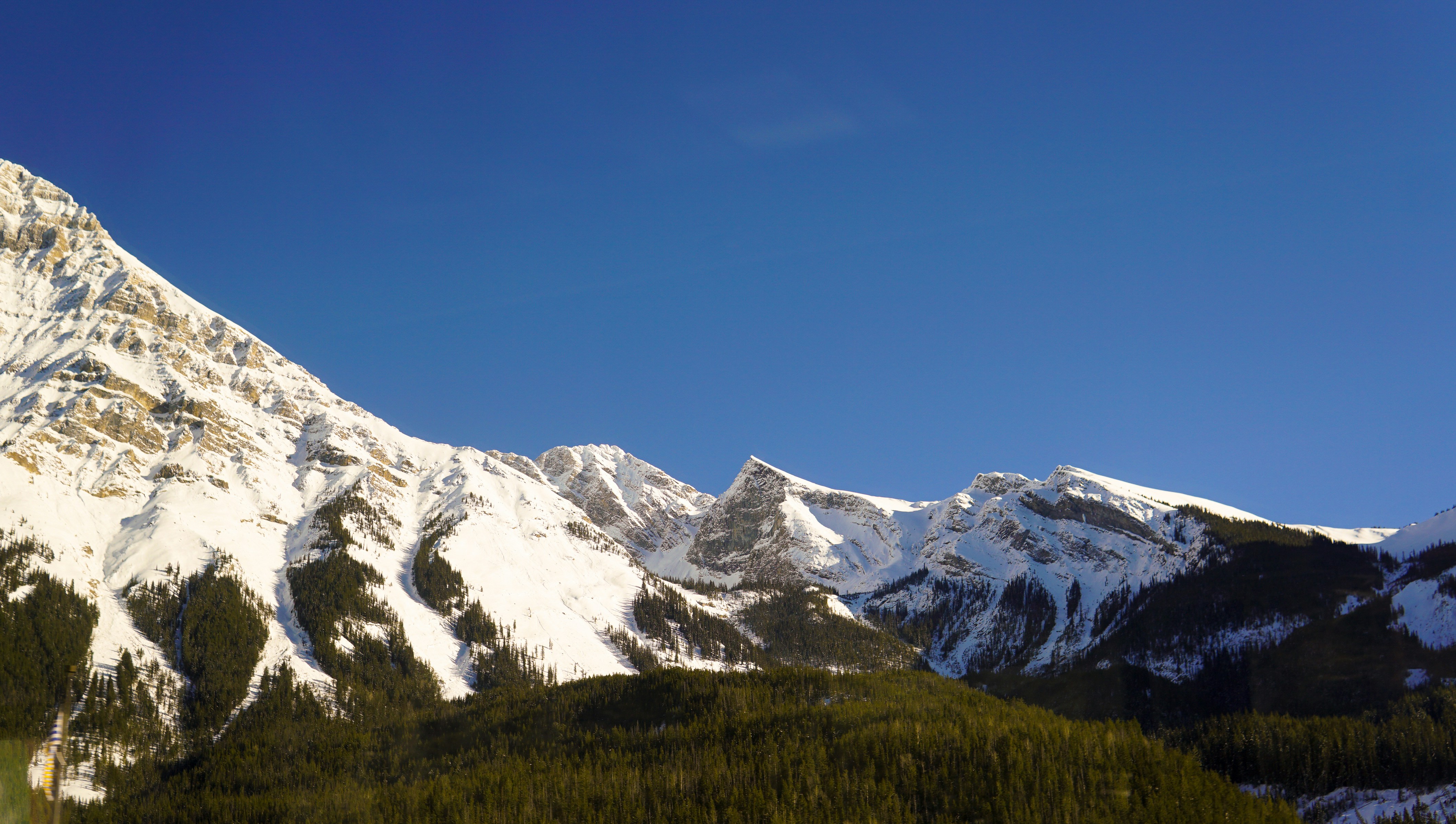 Snowbound Giants Under a Cerulean Sky
