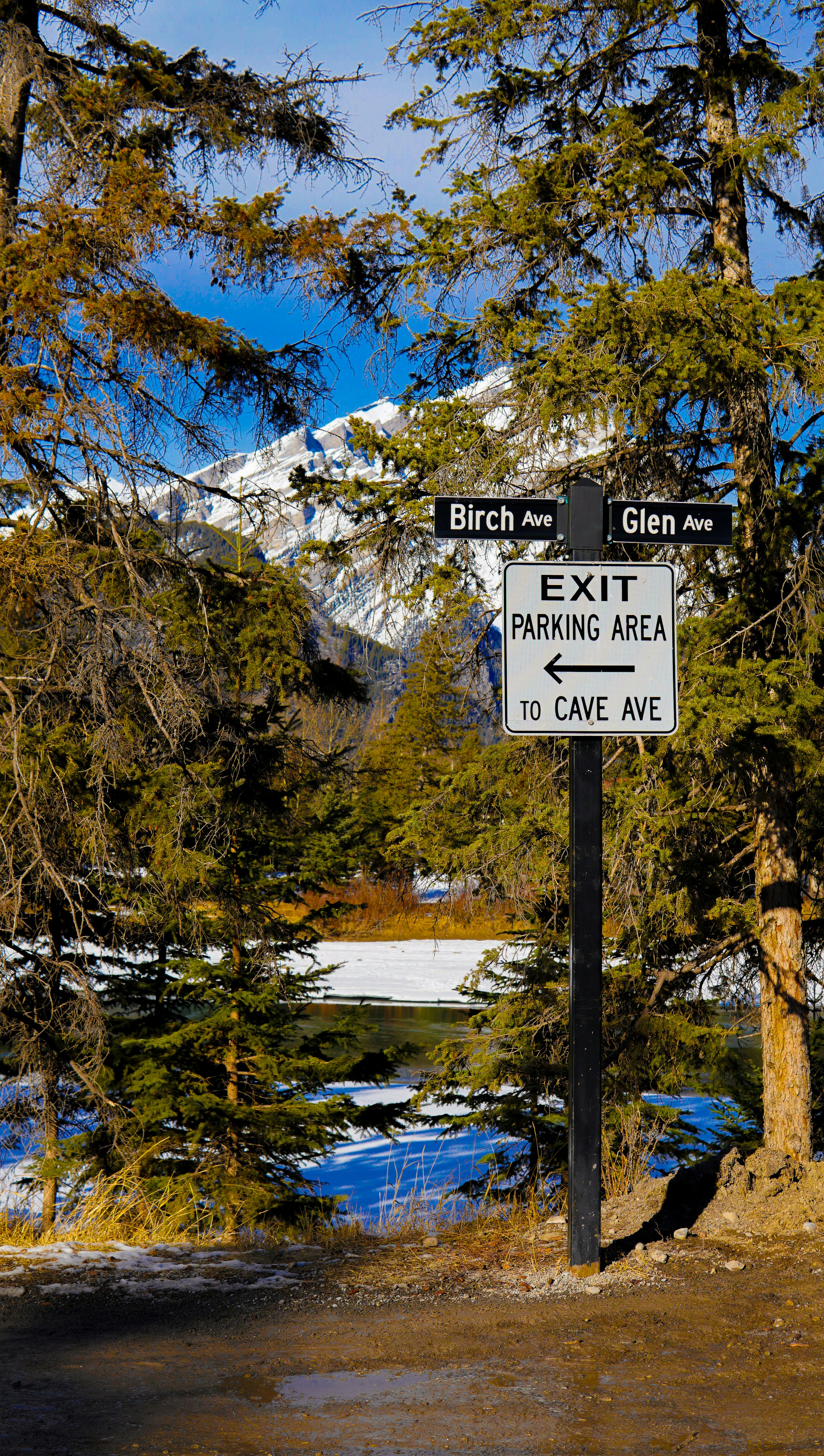 Signpost at the Snow-Capped Divide