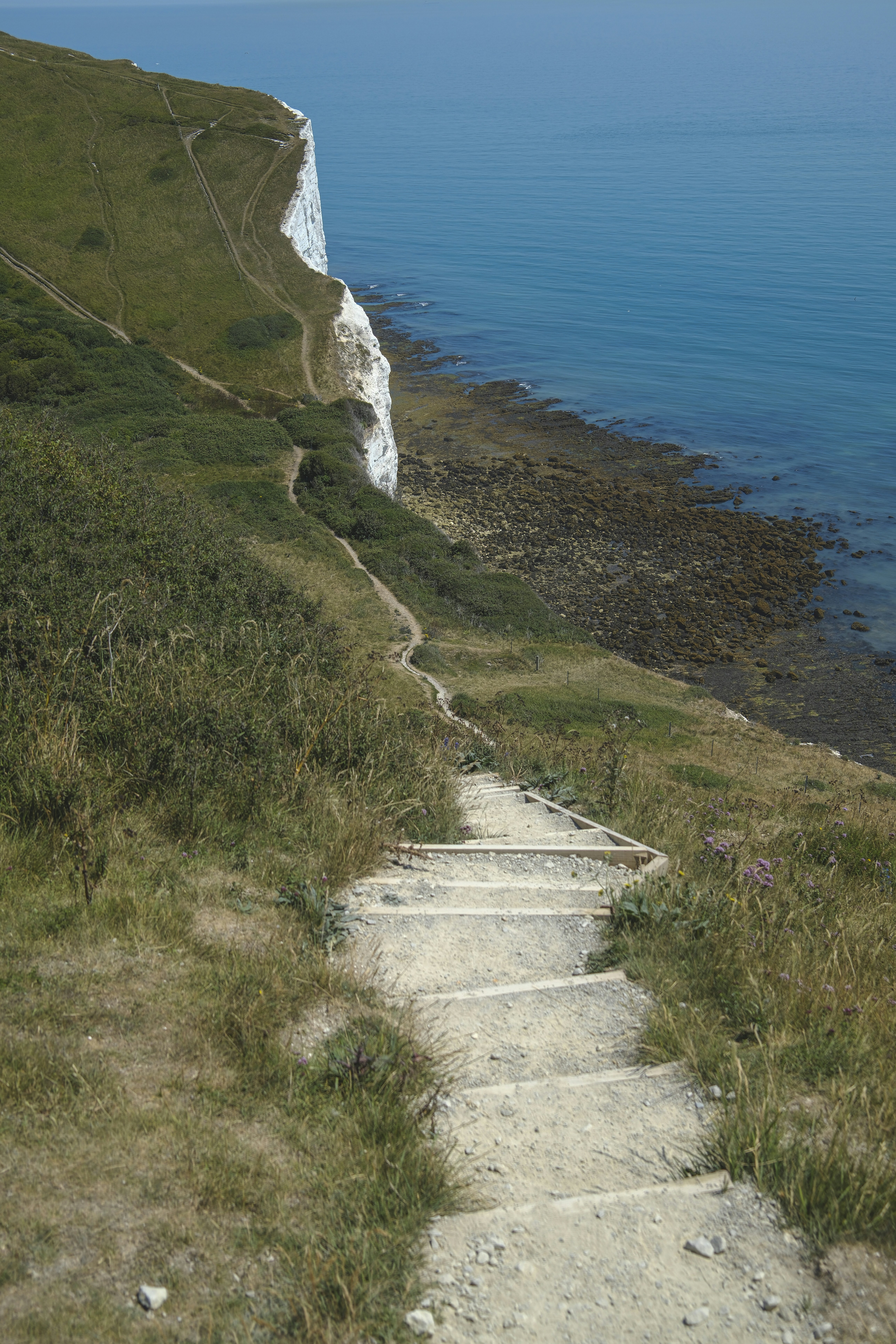 White Cliffs and Winding Staircase to the Sea